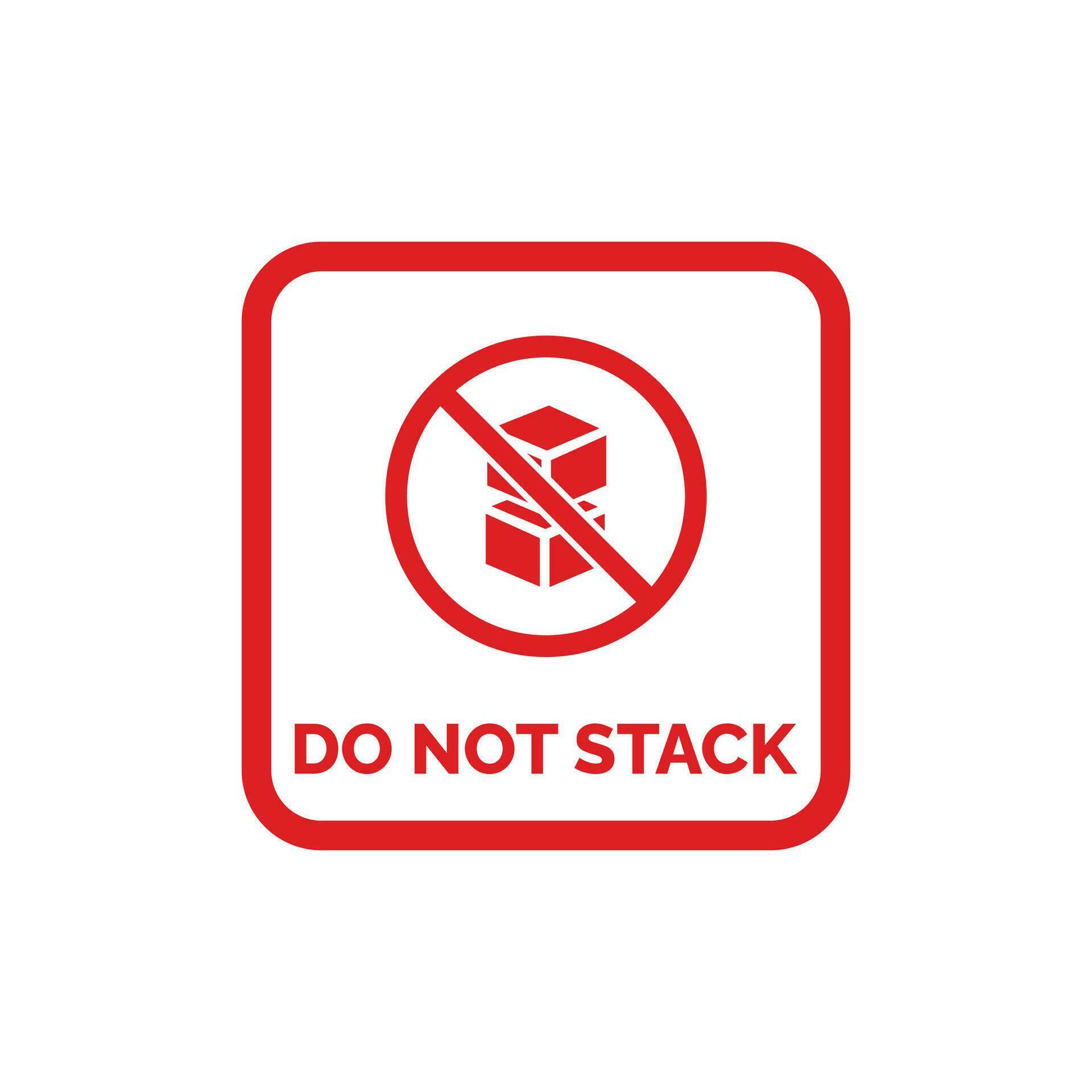 Do not stack packaging mark icon symbol vector 26455419 Vector Art at Vecteezy