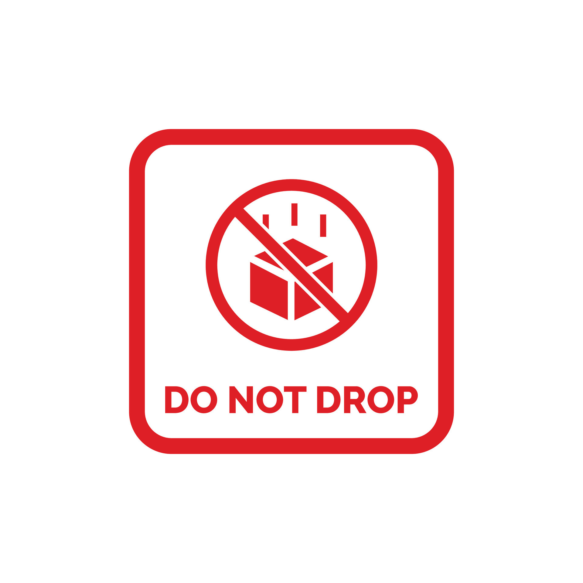 Do not drop packaging mark icon symbol vector 26455423 Vector Art at Vecteezy