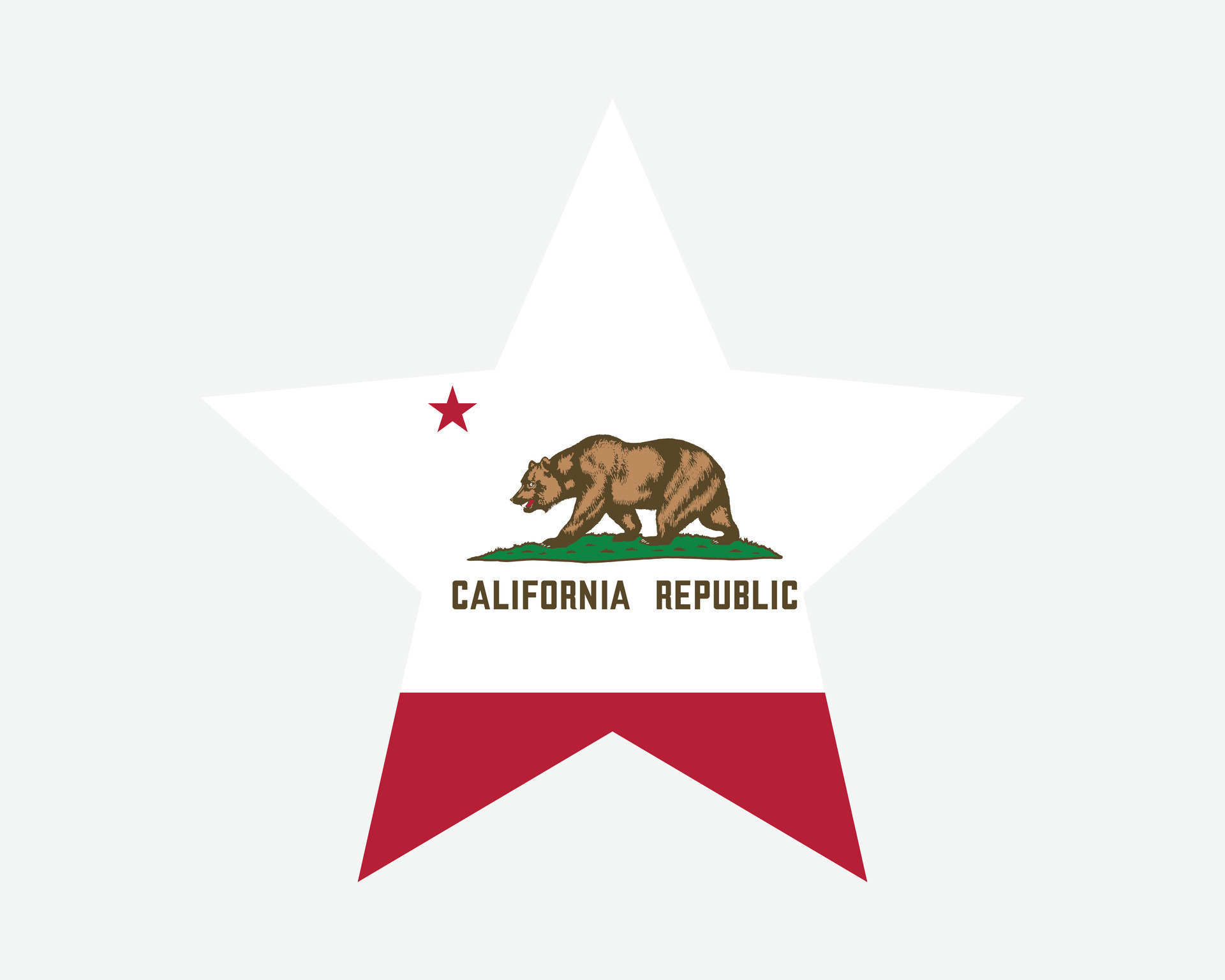 California Usa Star Flag 26464129 Vector Art At Vecteezy