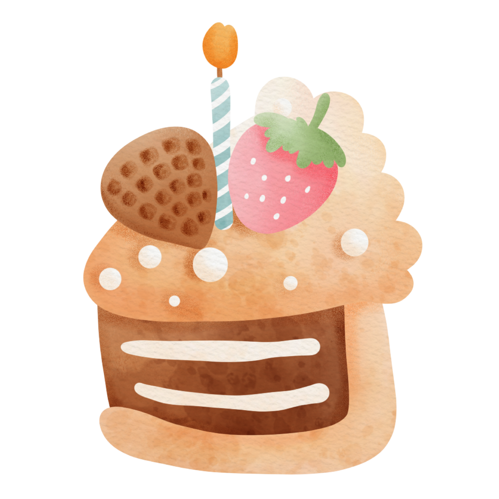 birthday cake watercolor 26472038 PNG