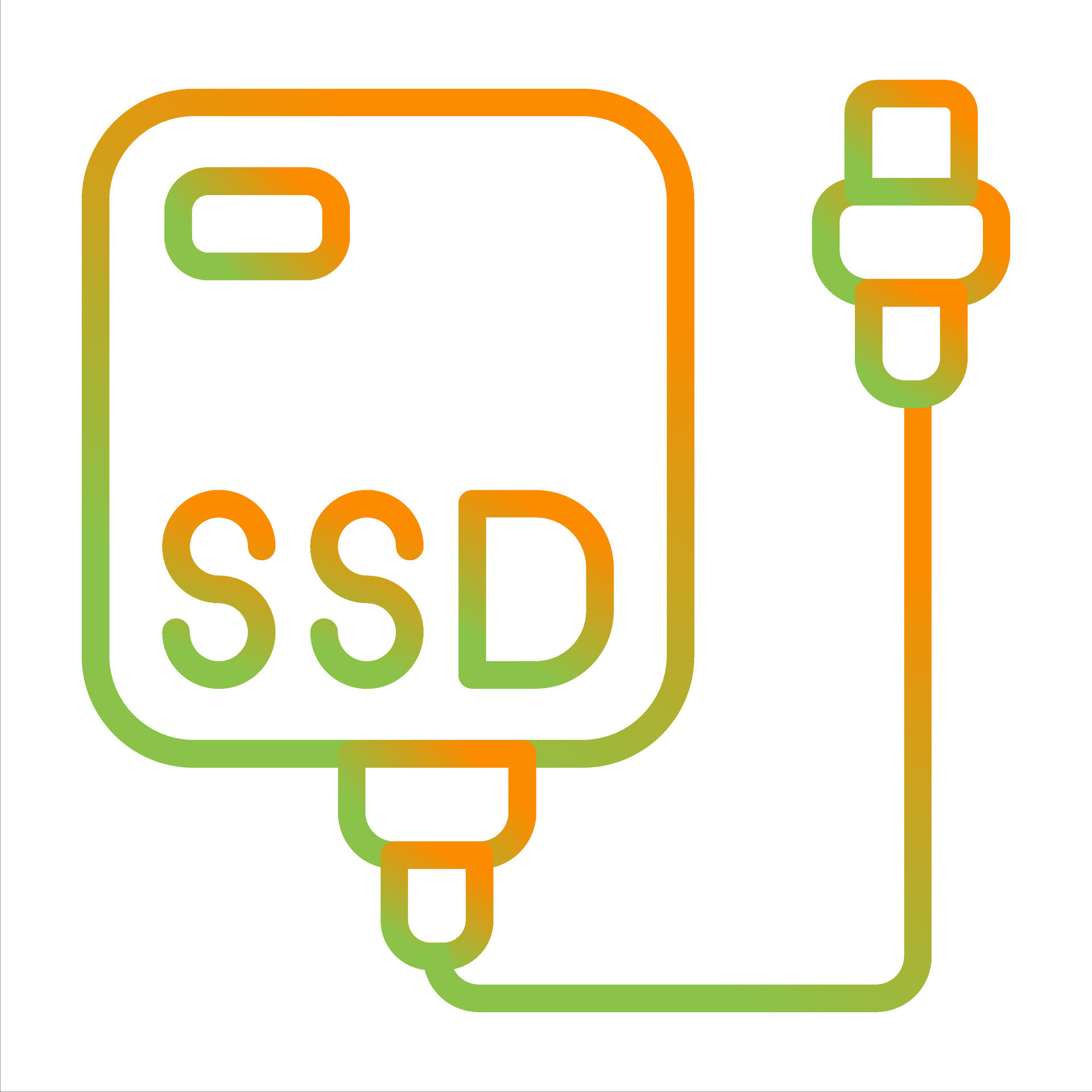 External SSD Vector Icon 26475360 Vector Art at Vecteezy