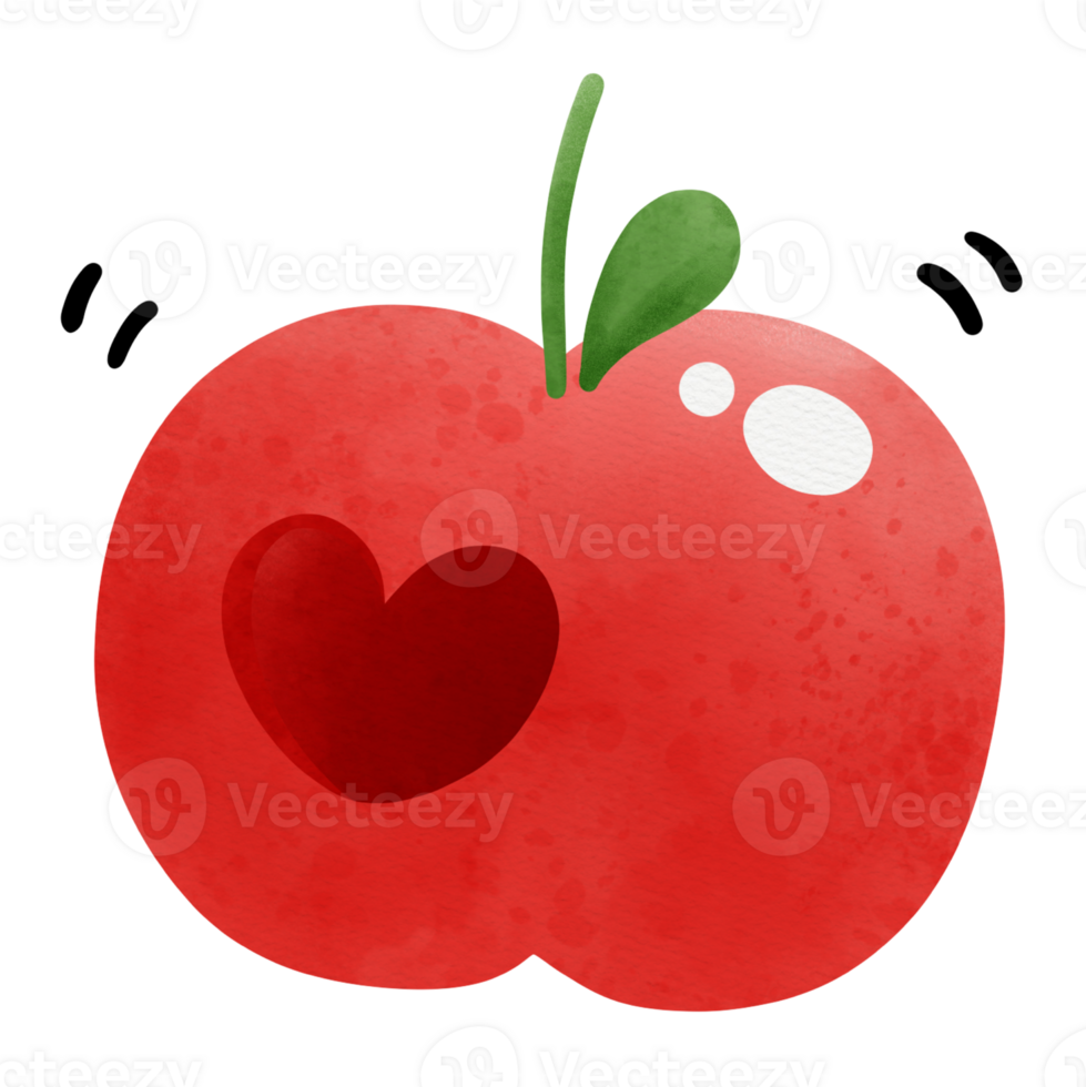 cute apple watercolor 26477012 PNG