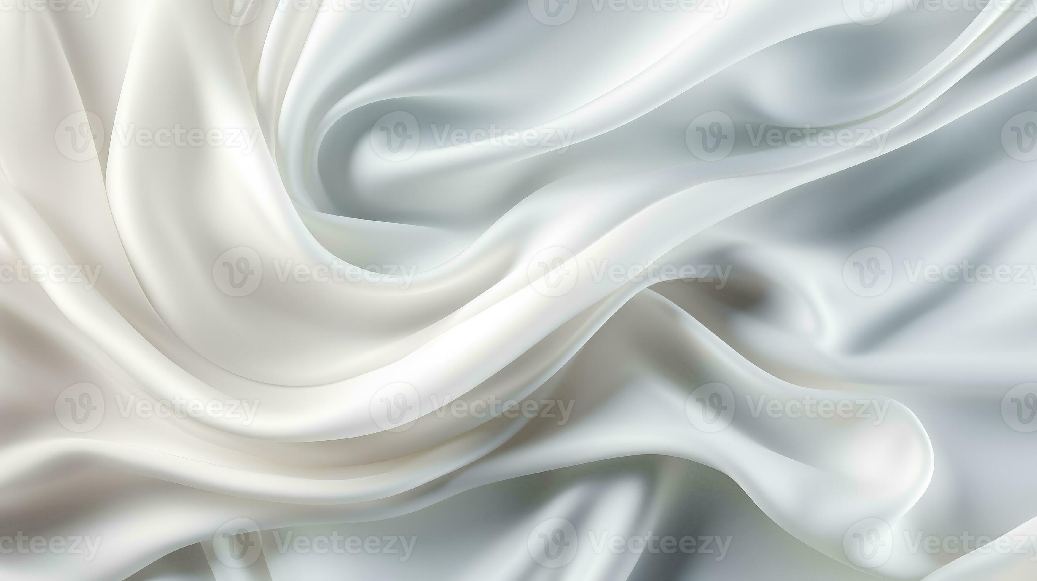 Abstract white background luxury cloth or liquid wave or wavy folds of ...