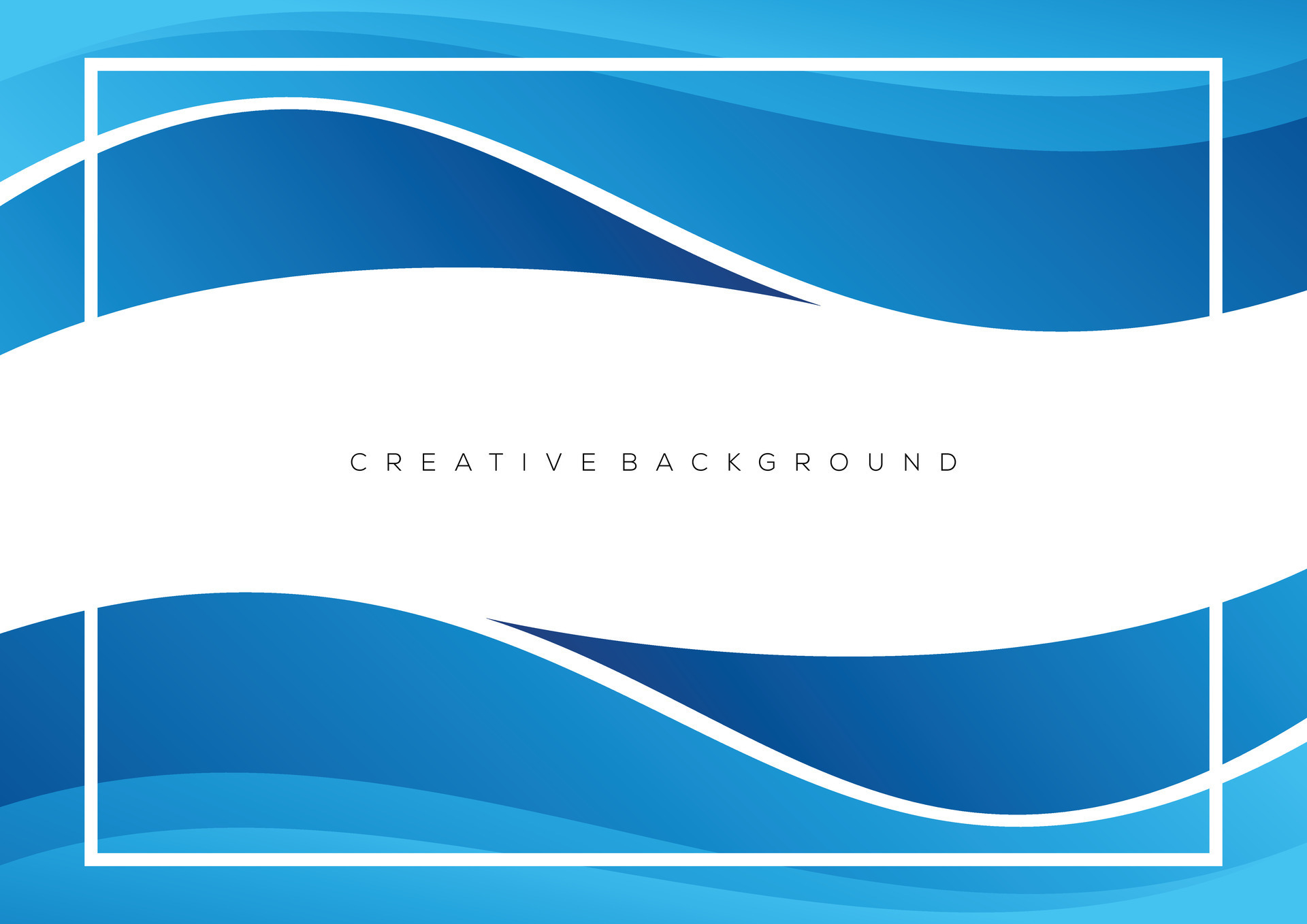 gradient blue wave background design modern frame 26485497 Vector Art at Vecteezy
