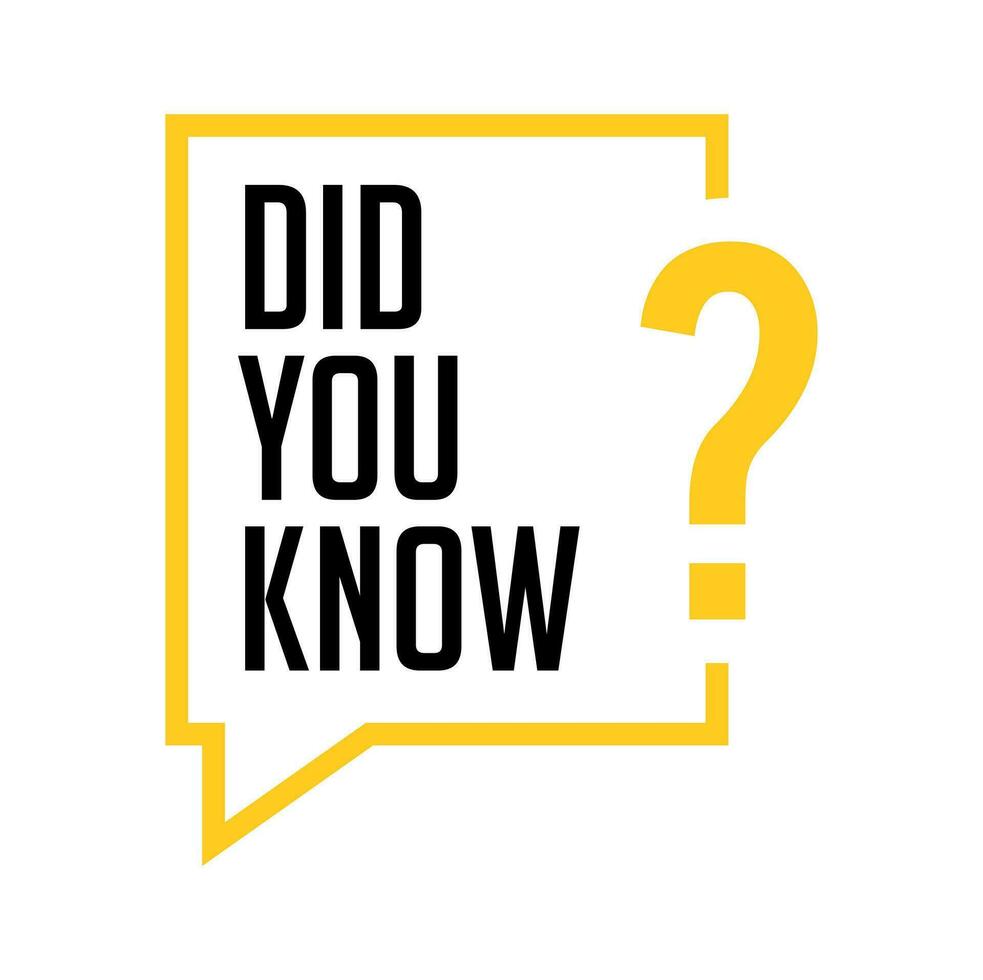 Did You Know label design. Did You Know sign illustration vector ... Did You Know label design. Did You Know sign illustration vector ...