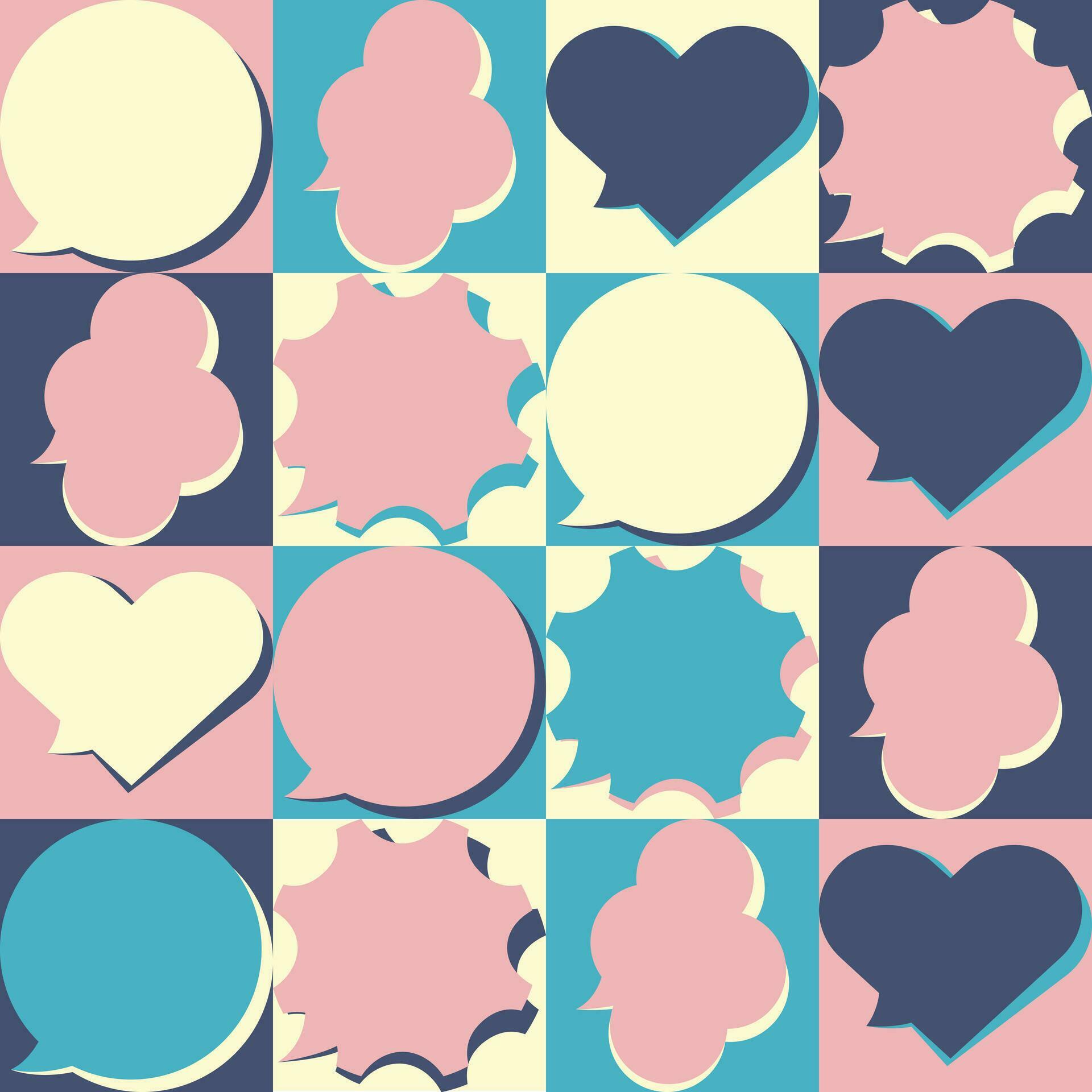 Various Types Of Cute Speech Bubble Vector Illustration 26486074 Vector