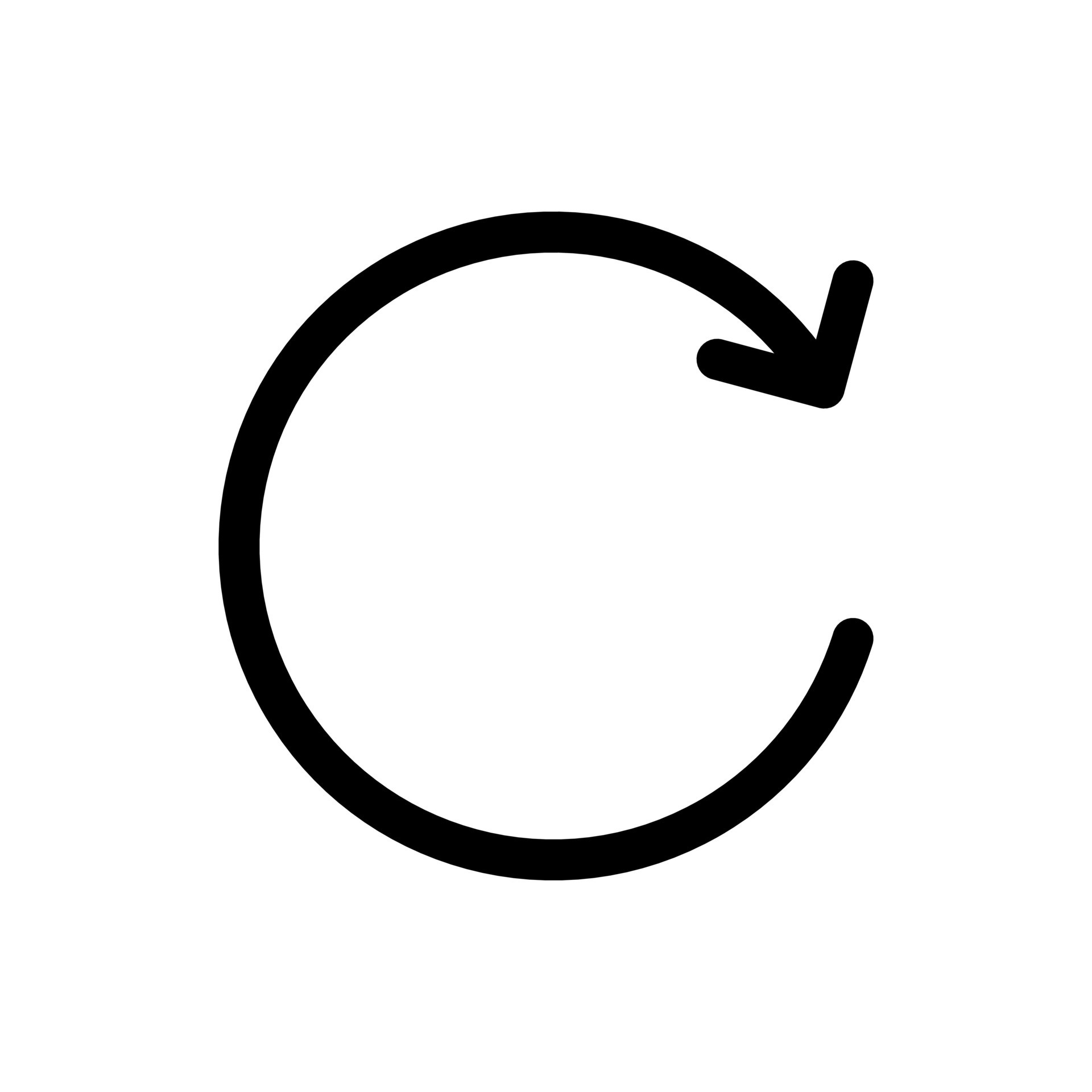 Redo button icon in line style design isolated on white background ...