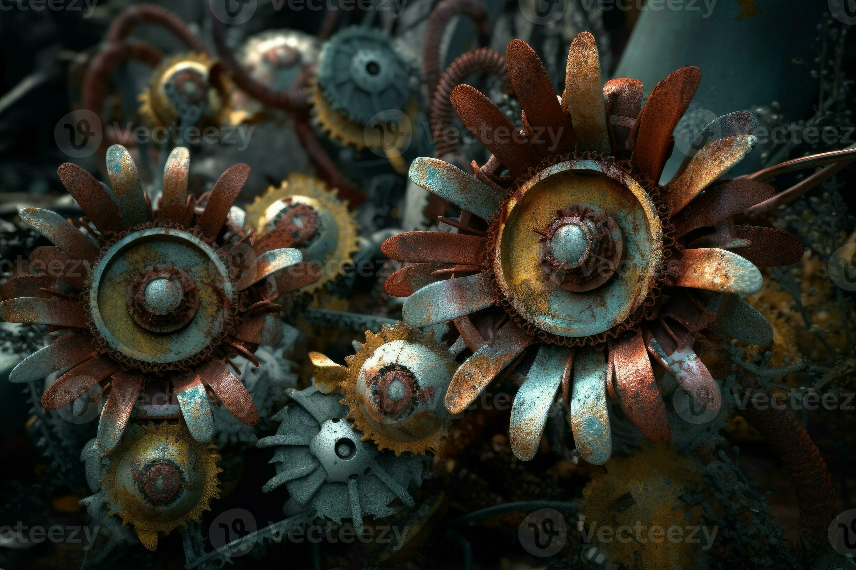 Mechanical flowers robotic. Generate Ai 26488212 Stock Photo at Vecteezy Mechanical flowers robotic. Generate Ai 26488212 Stock Photo at Vecteezy