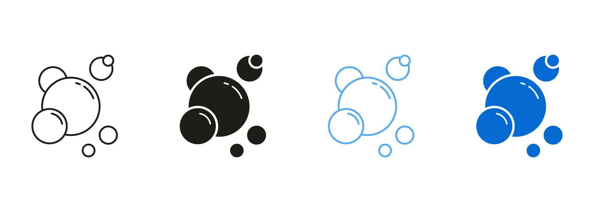 Clear Soda Drops Line and Silhouette Icon Set. Soap Symbol Collection ... Clear Soda Drops Line and Silhouette Icon Set. Soap Symbol Collection ...