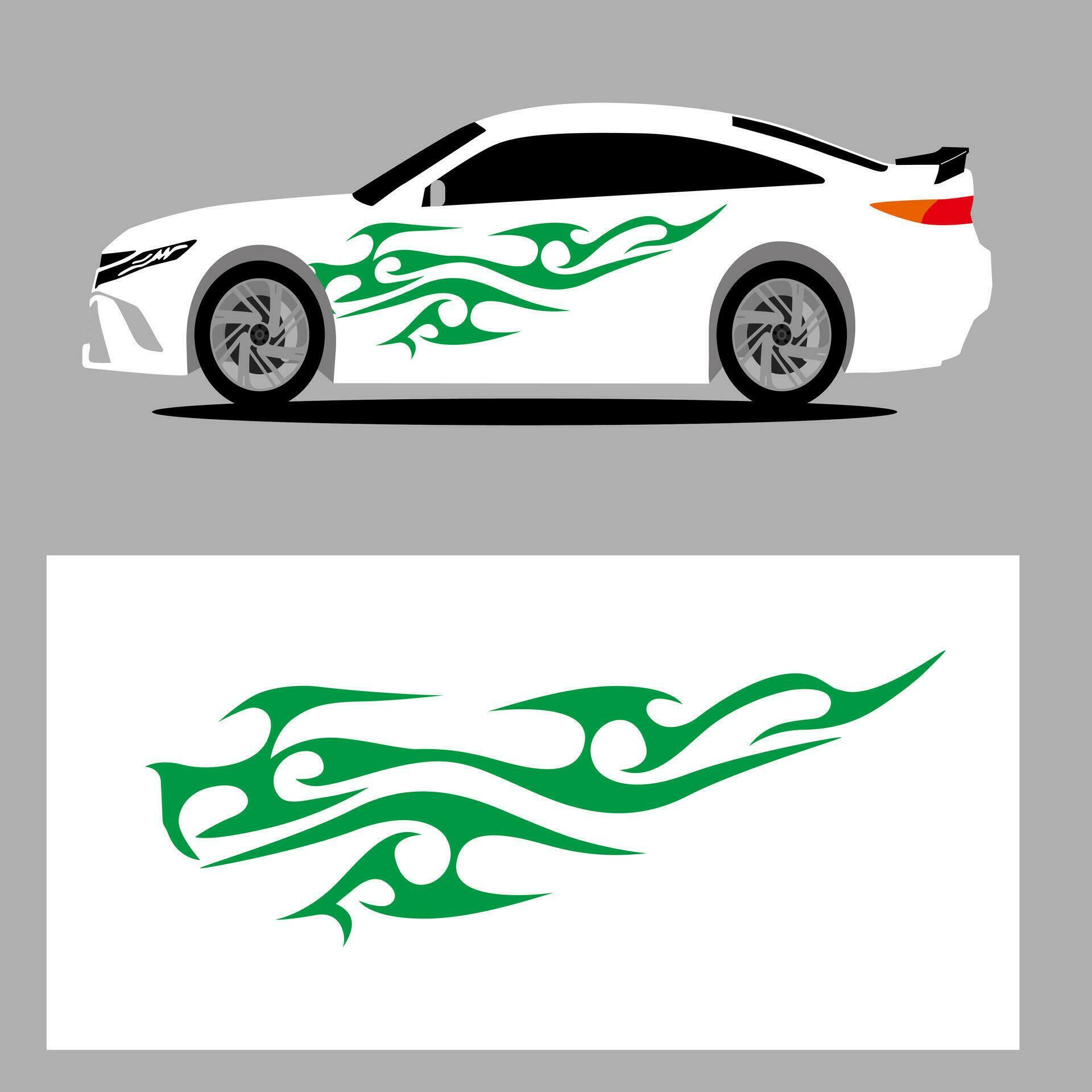 car stripes vector art decal. stripes car decal. sticker car decal 26488835 Vector Art at Vecteezy