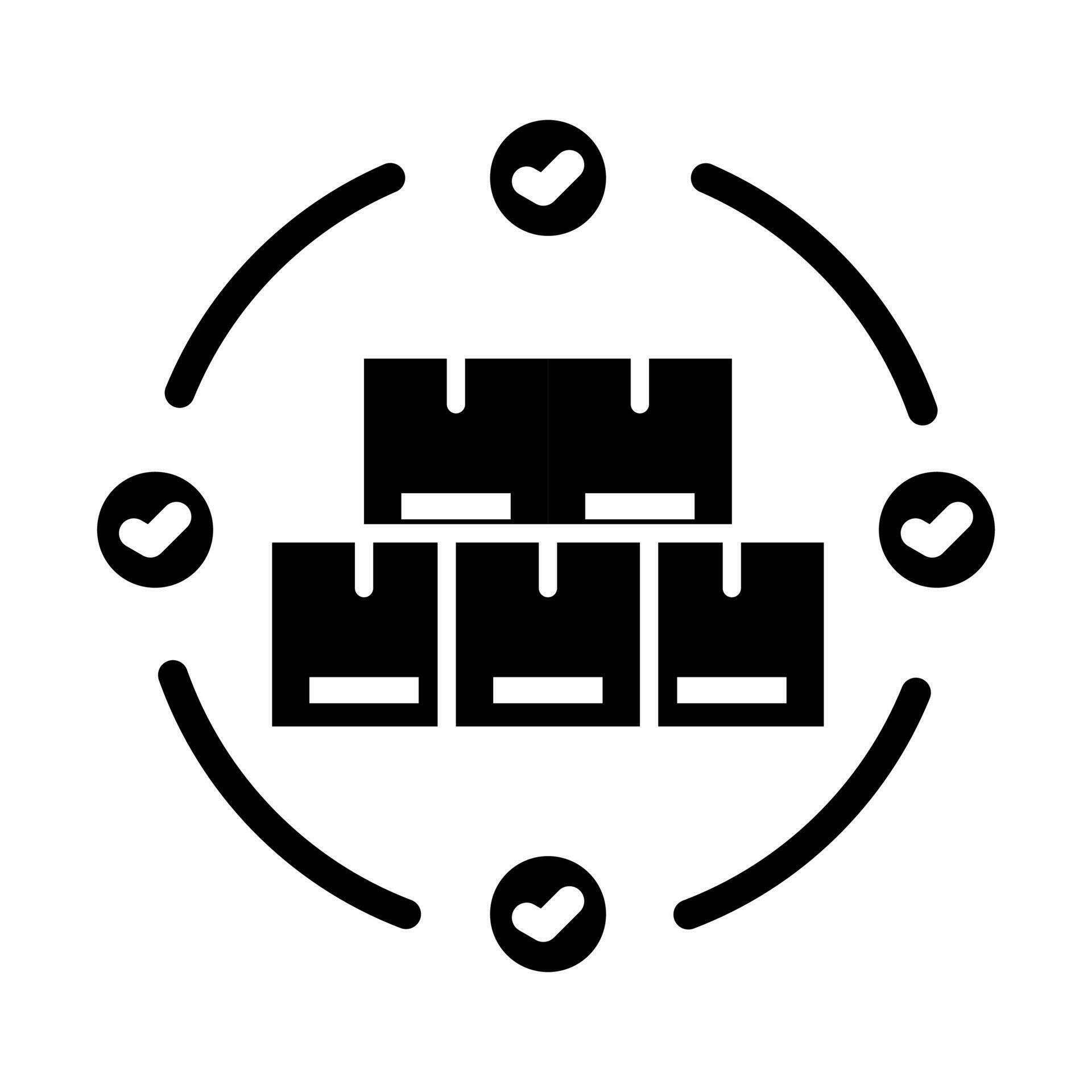 Supply chain icon. Supply chain design concept of logistics. Simple element vector illustration ...