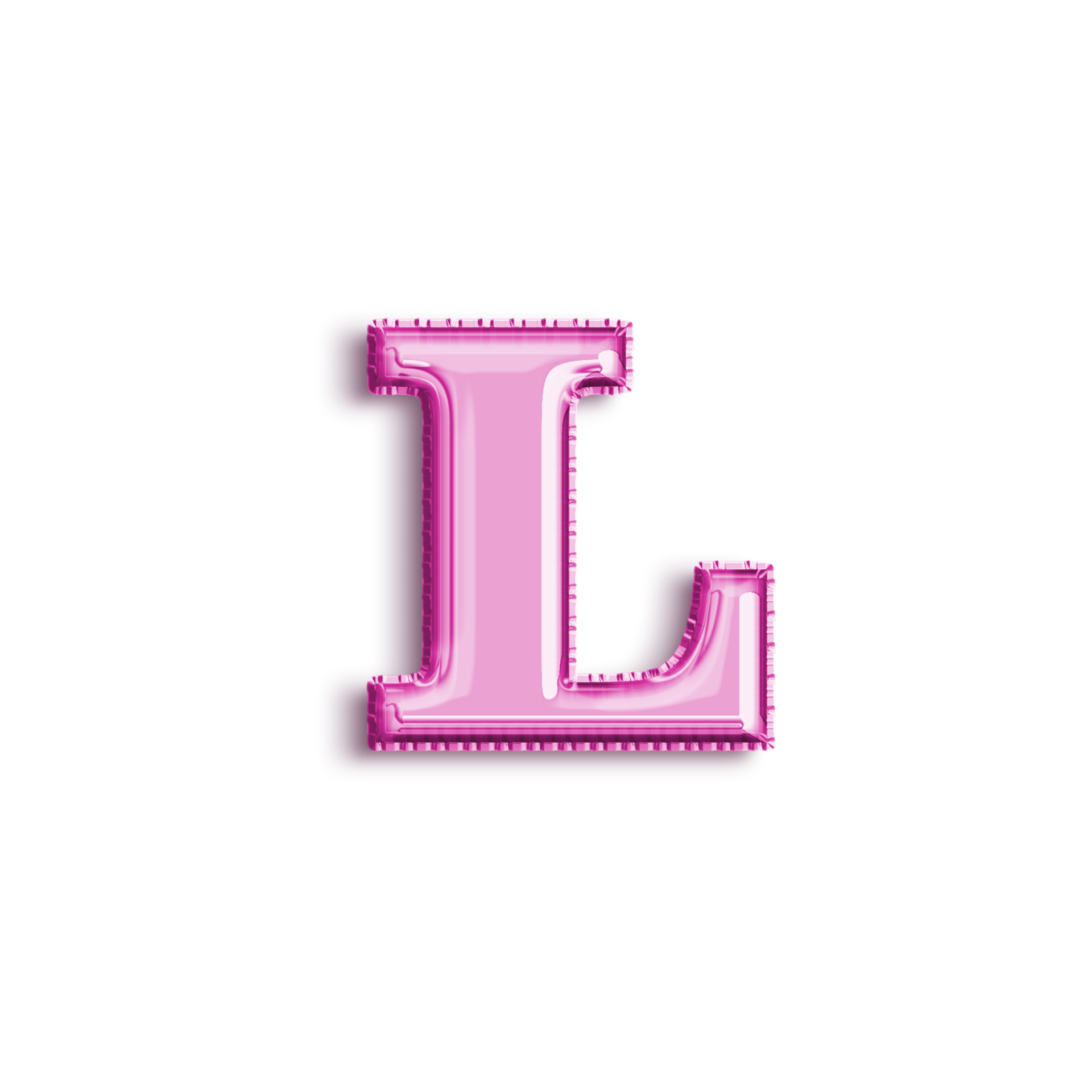 Brilliant Balloon Alphabet Letter L In Pink Color 3d Rendering brilliant-balloon-alphabet-letter-l-in-pink-color-3d-rendering