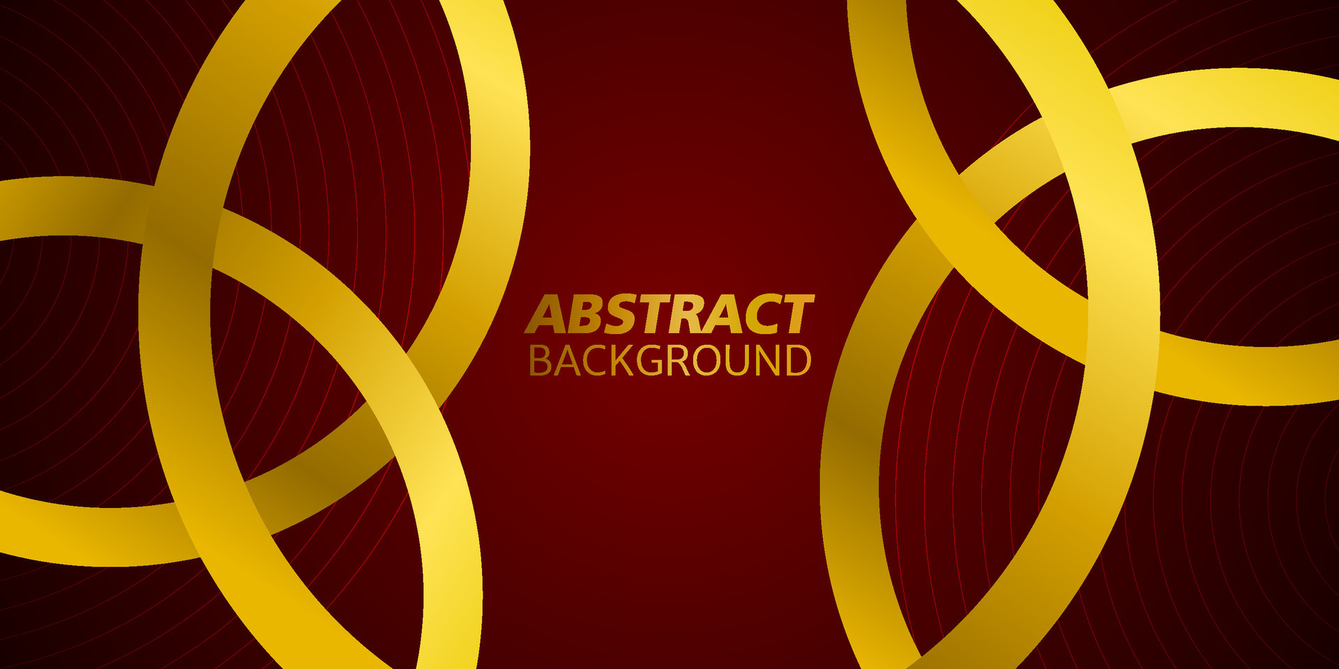 Luxury Abstract Dark Red Background With Overlap Gold Ring Gradient