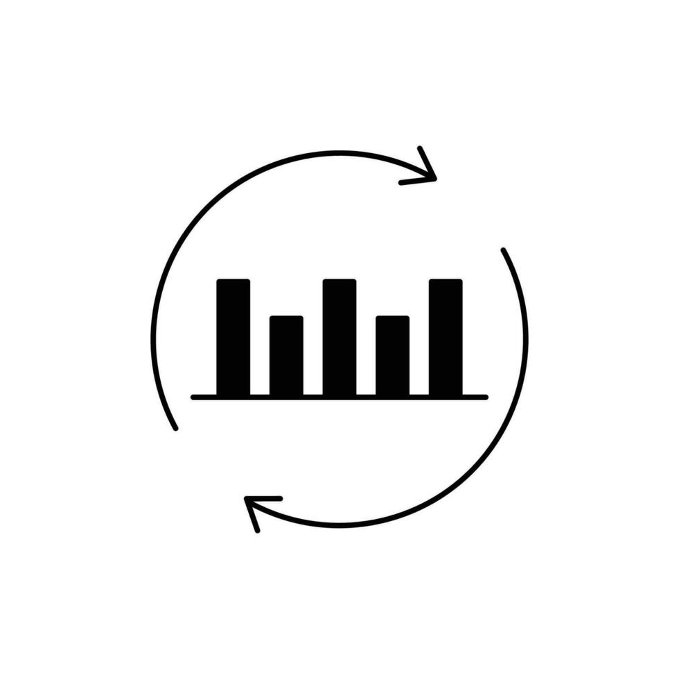 repeat icon. solid icon 26503288 Vector Art at Vecteezy