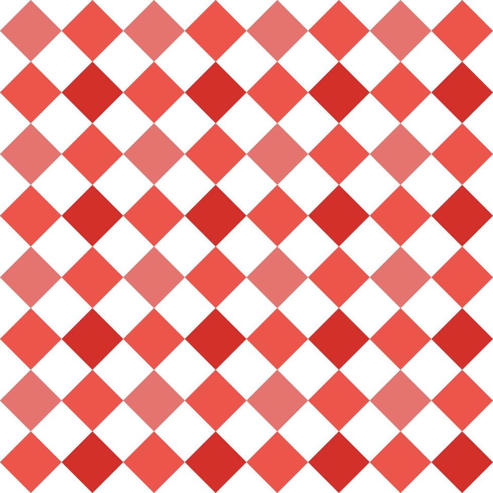 Red Checker Pattern Checker Seamless Pattern Vector Checker Pattern