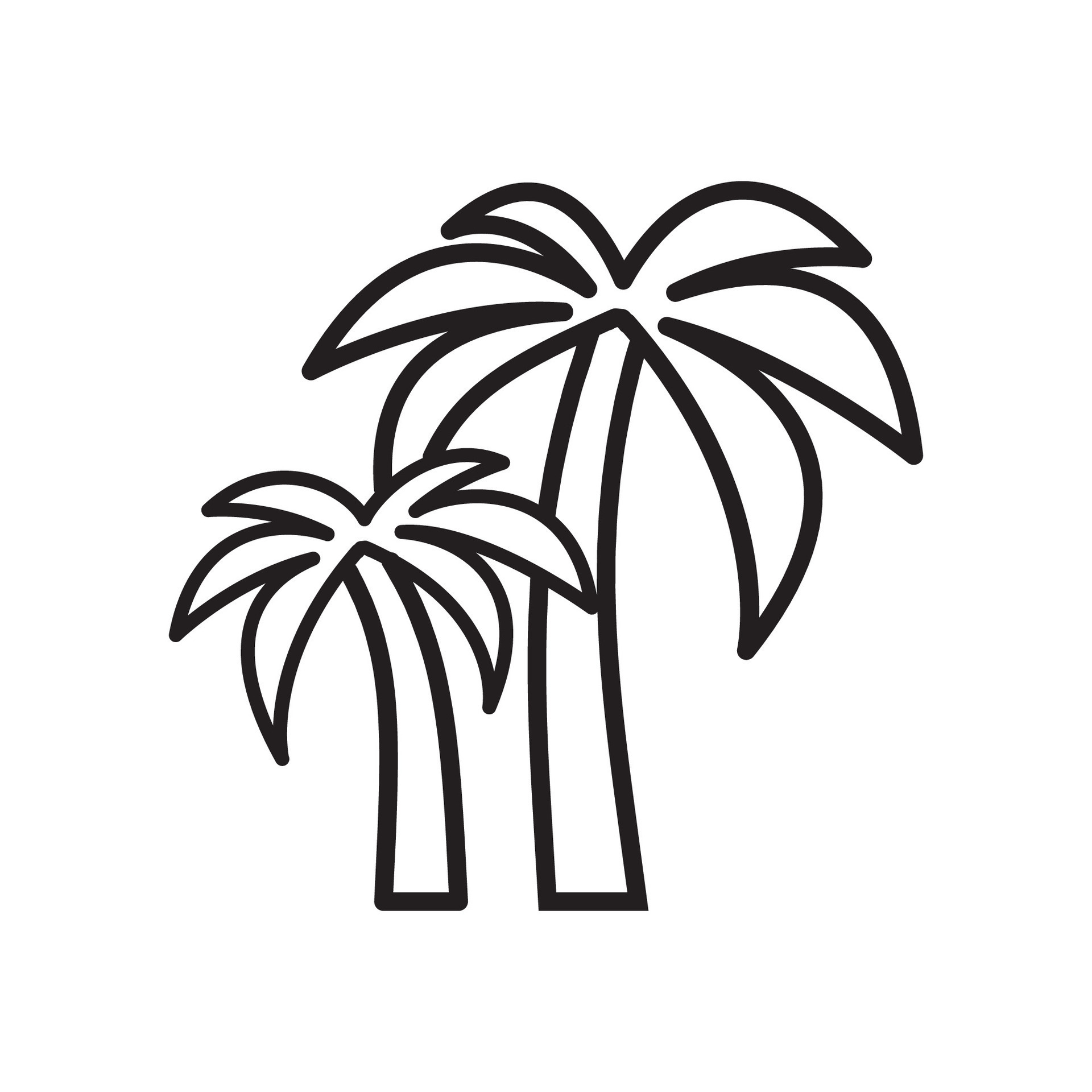 palm tree icon vector design illustration tropical tree symbol 26508592 ...