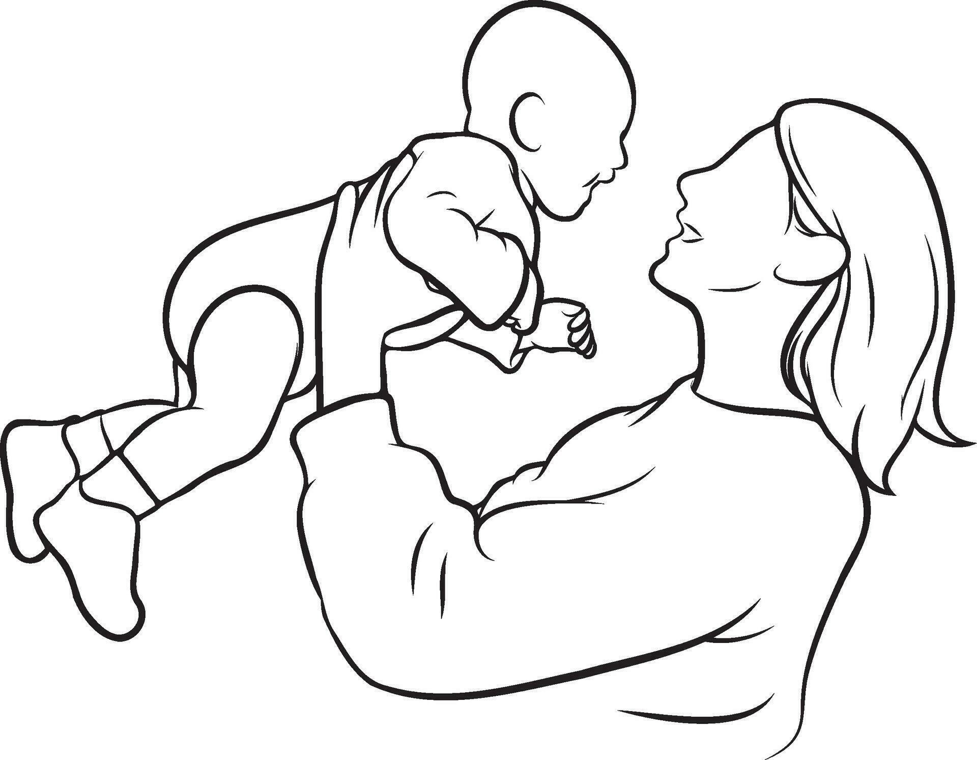 Mother and Kid Line Drawing. 26508933 Vector Art at Vecteezy Mother and Kid Line Drawing. 26508933 Vector Art at Vecteezy