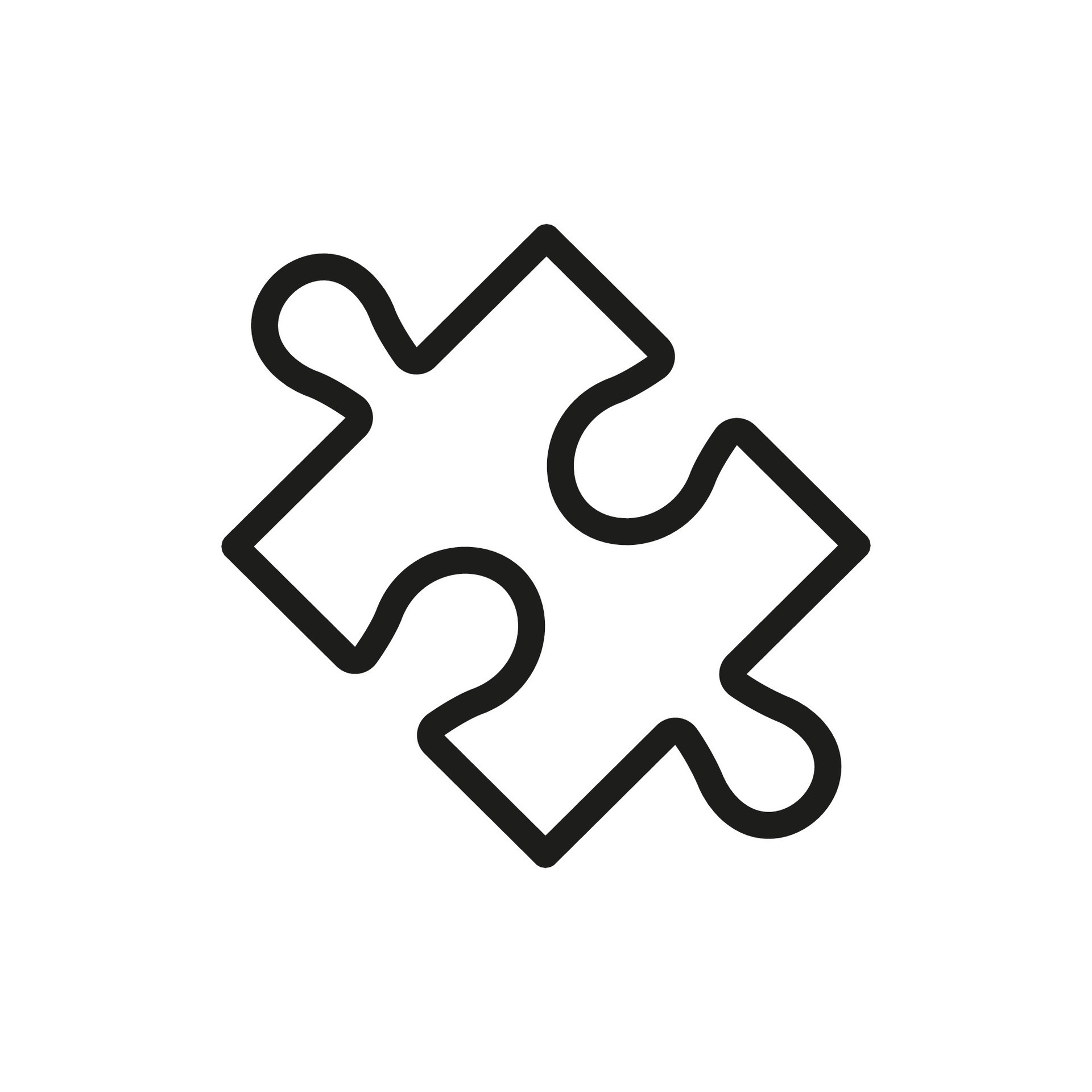 Puzzle Piece Line Icon Jigsaw Part Linear Pictogram Leisure Toy