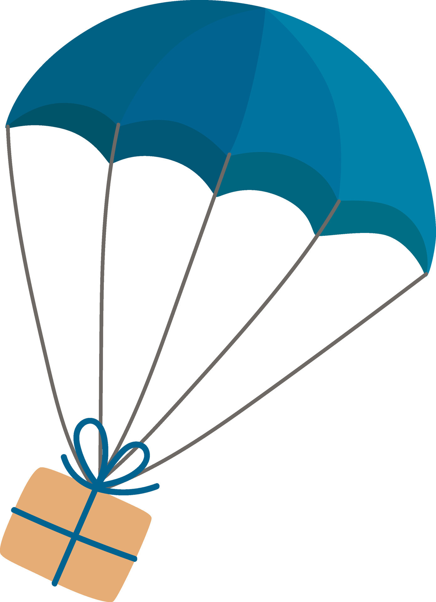 Parachute with package 26512464 Vector Art at Vecteezy