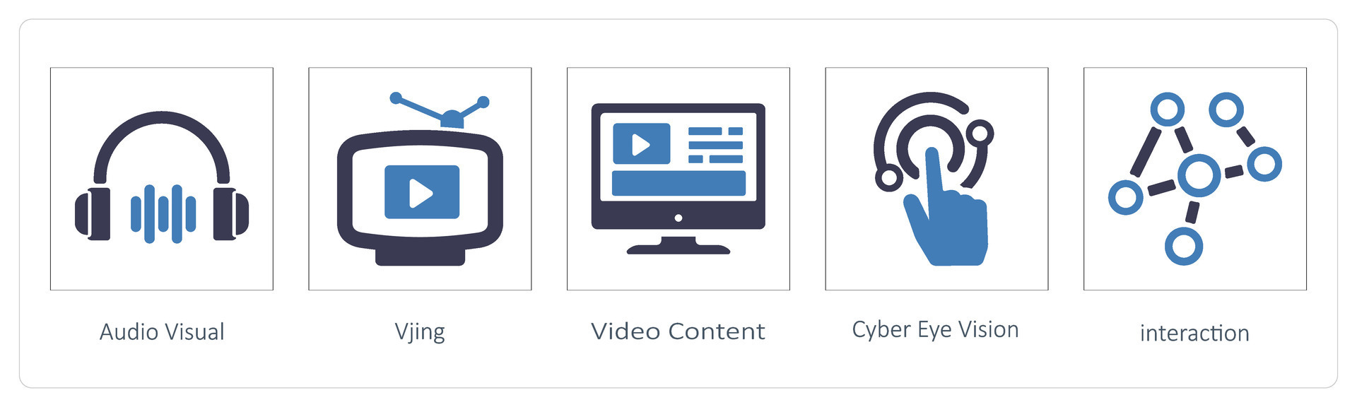 Audio Visual, Vjing and Video Content 26515193 Vector Art at Vecteezy