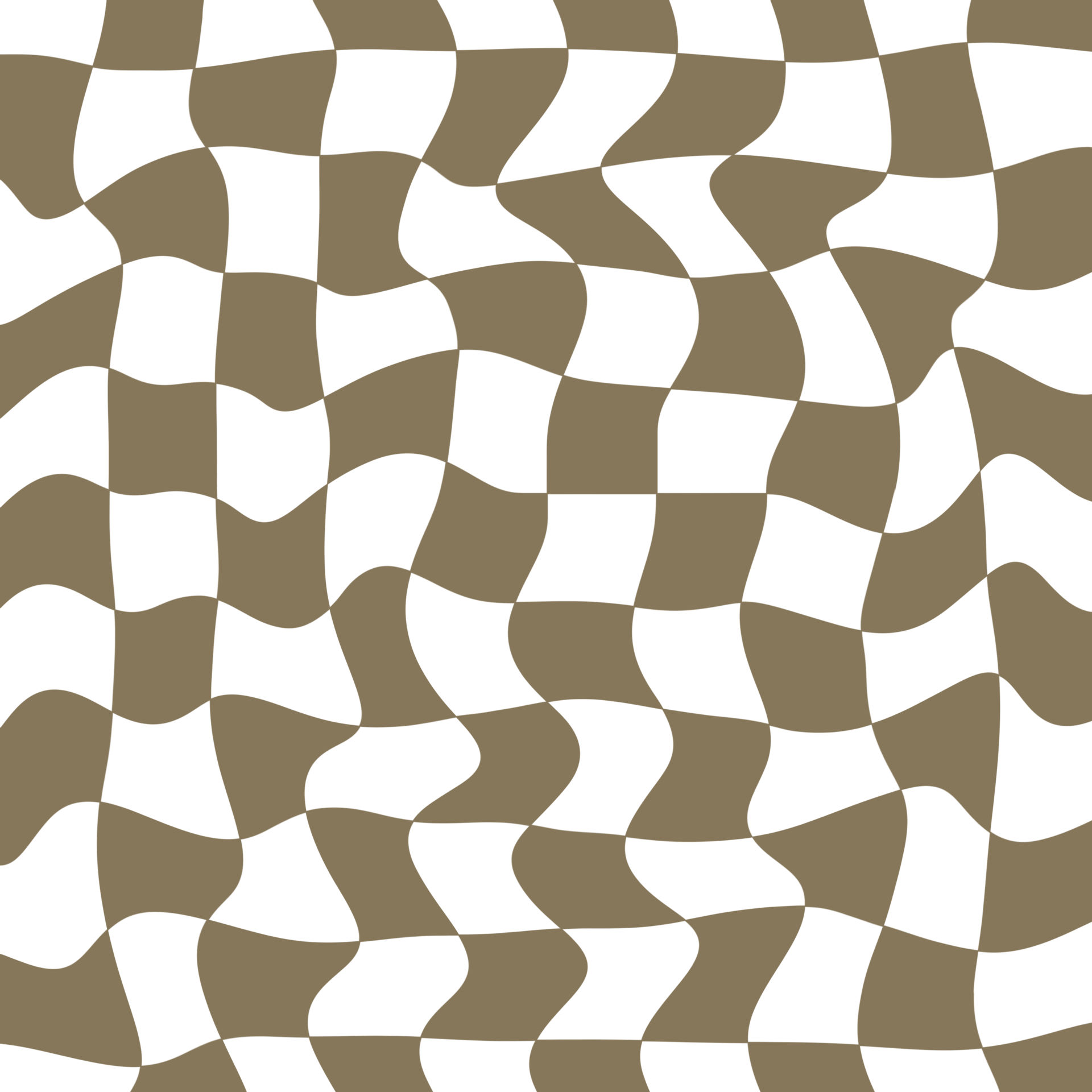 Two Colour Retro Groovy Wavy Psychedelic Checkerboard Check Y2k 90s