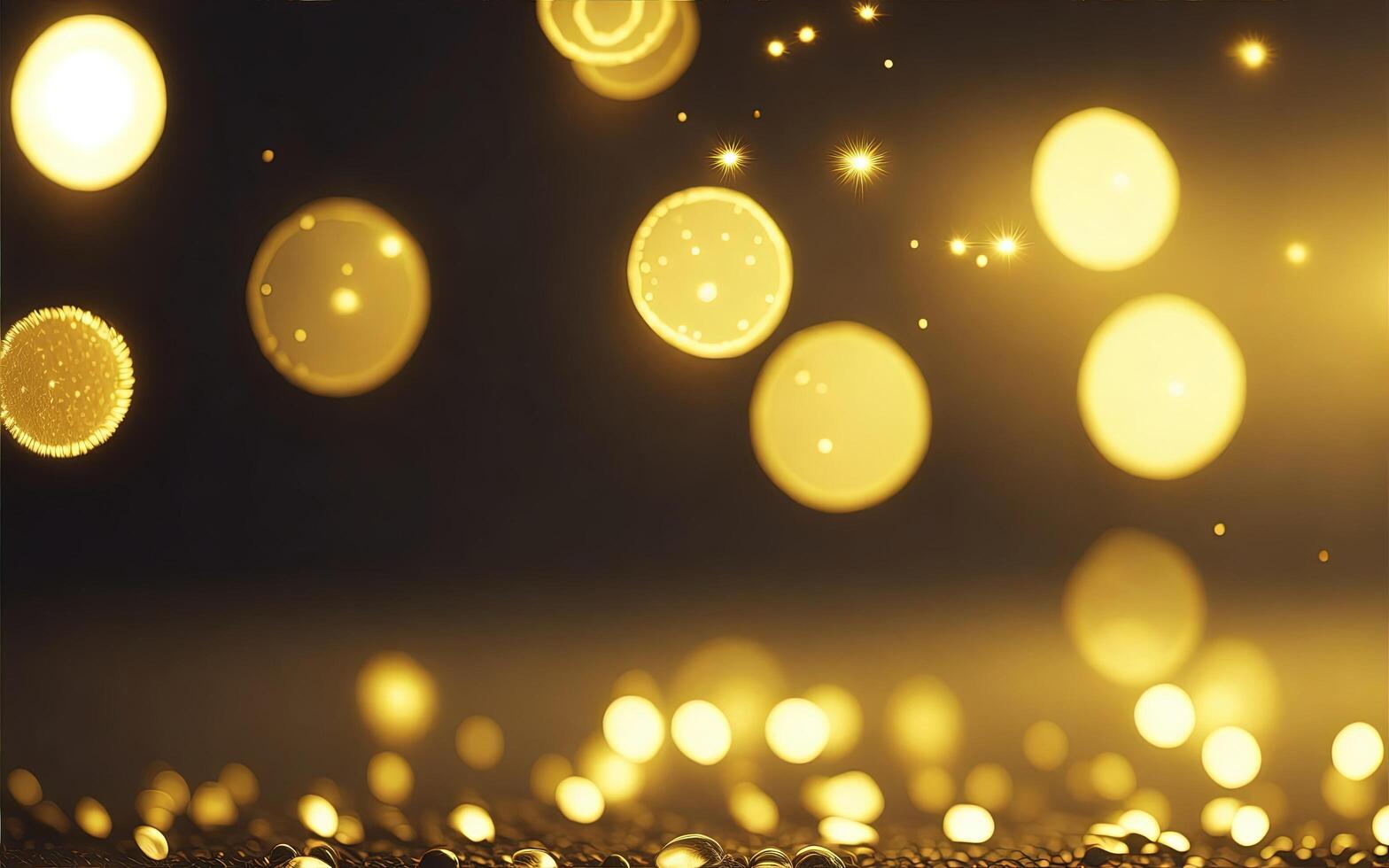 Abstract background with gold bokeh effect. AI Generative 26517661 Stock Photo at Vecteezy