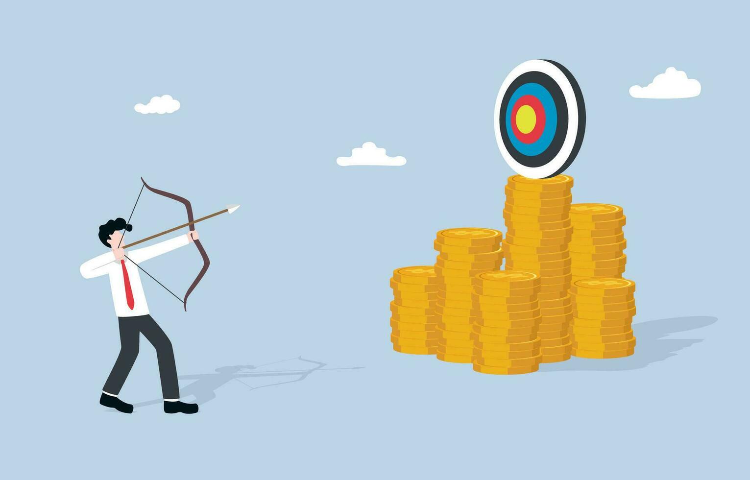 Effort To Reach Financial Goal Pursuing Wealth Ambition Of Investment