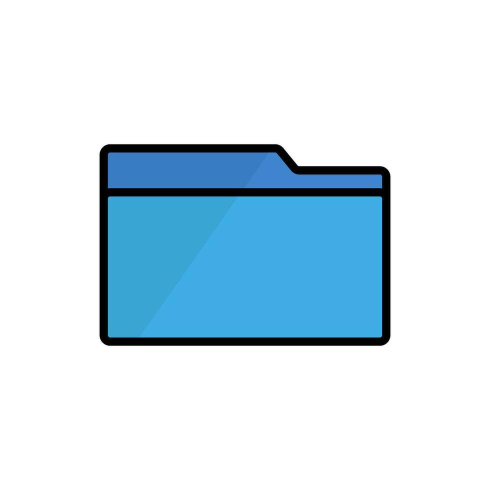 Blue File Folder Icon Data Management Vector 26529473 Vector Art At