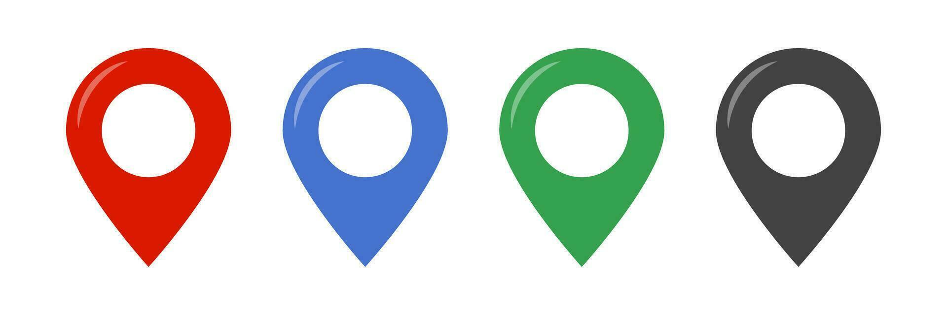 Map Pin Icon Set. Markers and map pointers. Vectors. 26529545 Vector Art at Vecteezy