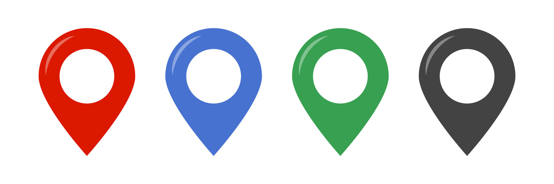 Map Pin Icon Set. Markers and map pointers. Vectors. 26529545 Vector Art at Vecteezy