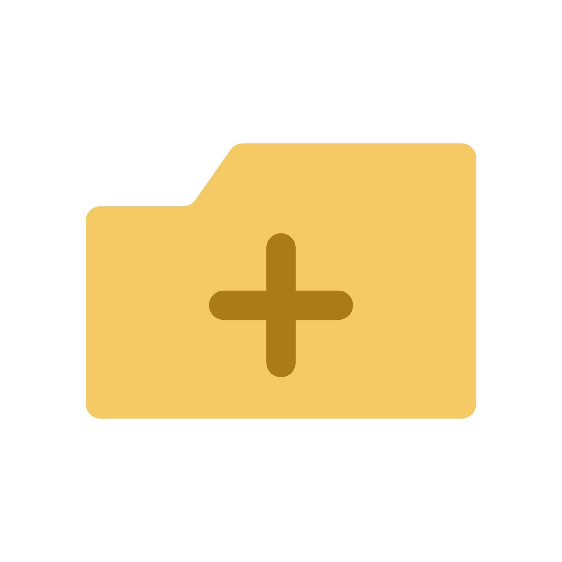 Add folder icon. Creation of a new folder. Vector. 26530040 Vector Art at Vecteezy