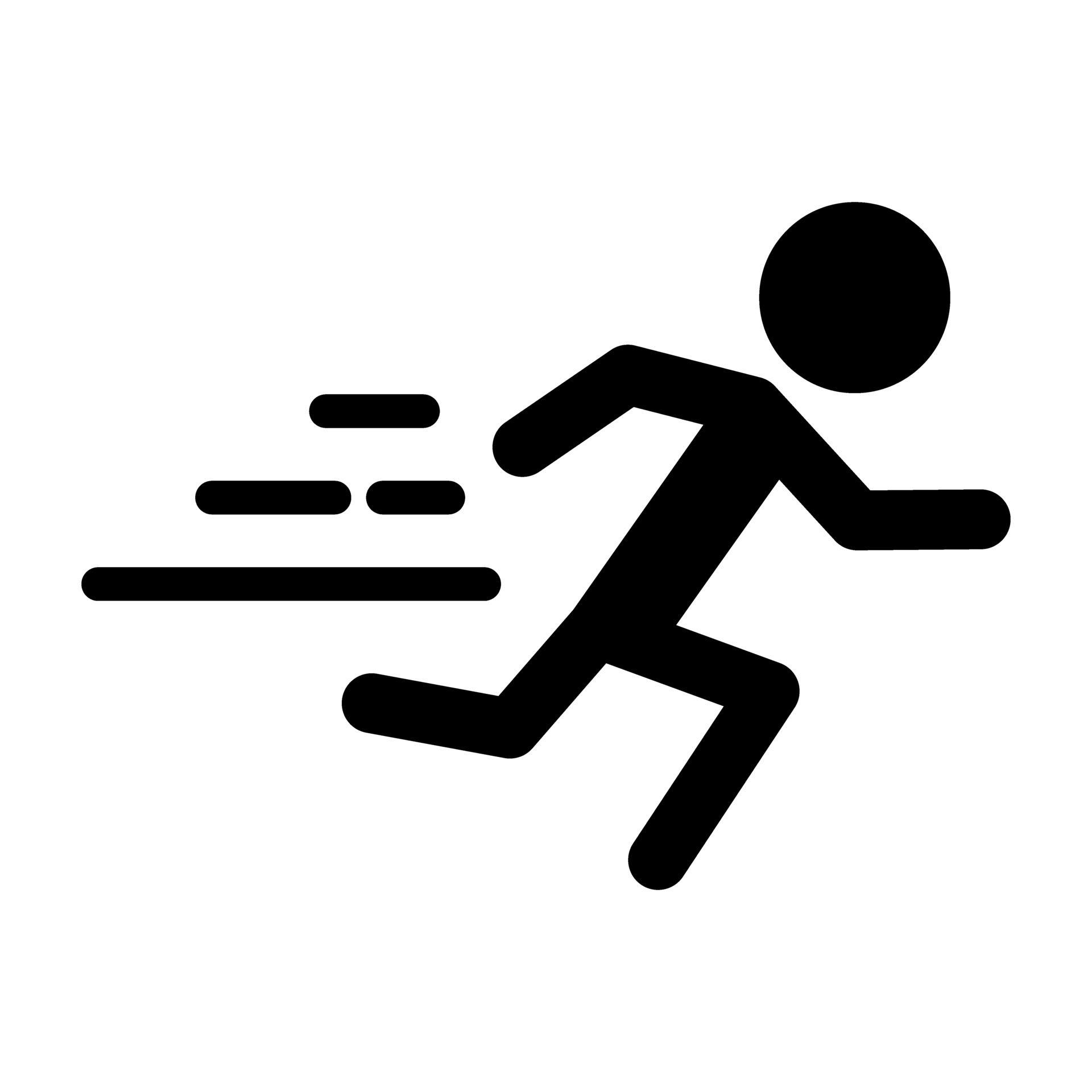 Moving person silhouette icon. Vector. 26530104 Vector Art at Vecteezy