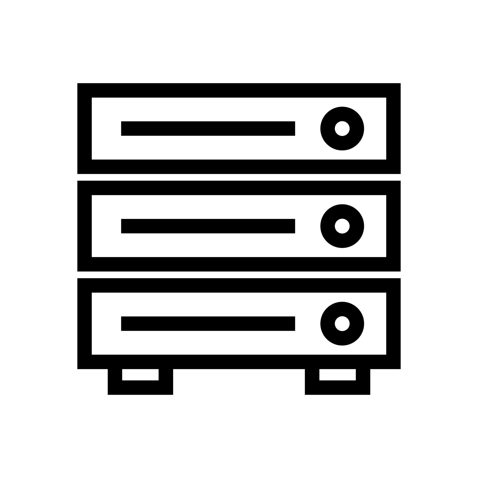 Simple Server Icon Data Storage Icon Vector 26530162 Vector Art At