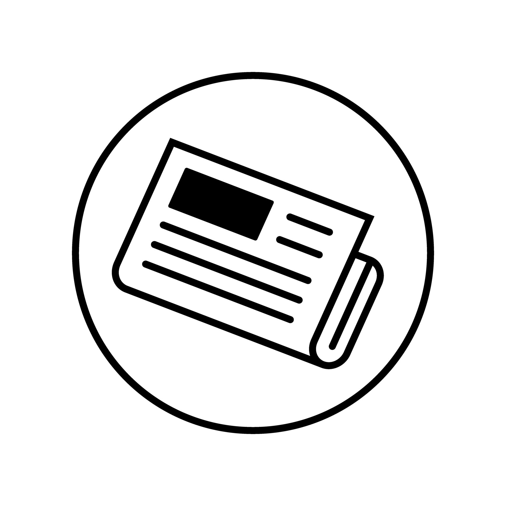 Round circle and newspaper icon. Press release symbol. Vector. 26530215 ... Round circle and newspaper icon. Press release symbol. Vector. 26530215 ...