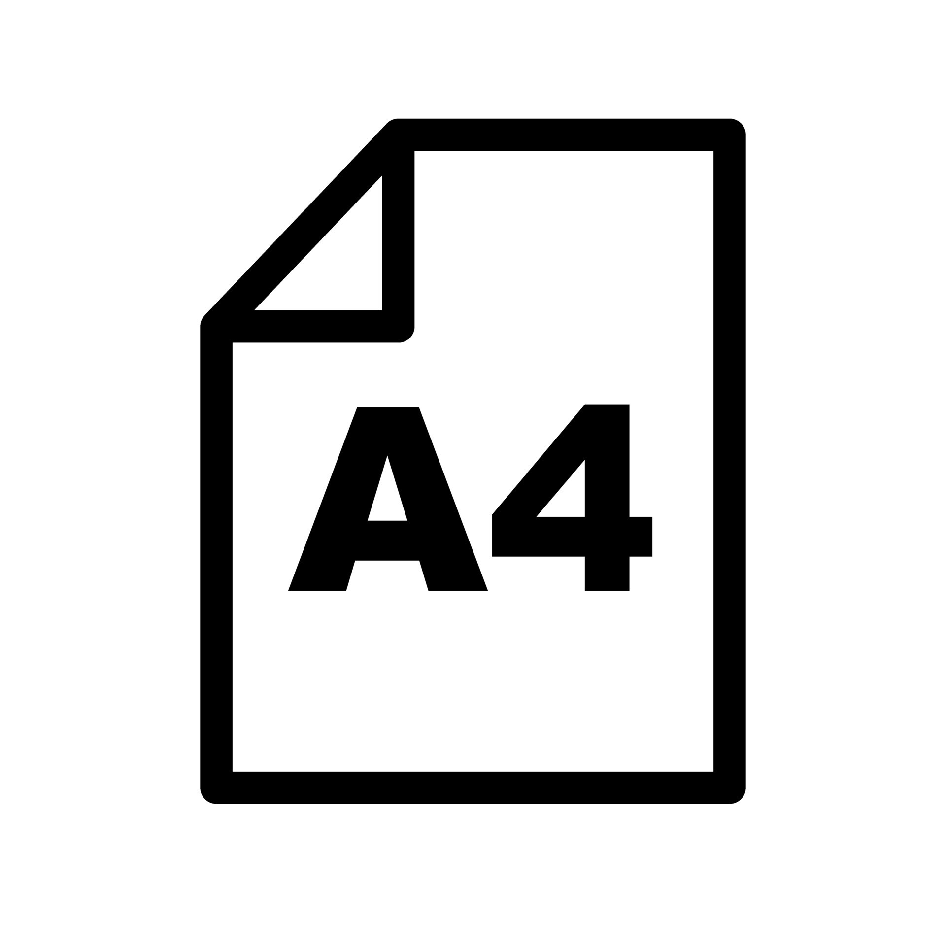 A4 size paper icon. Vector. 26530350 Vector Art at Vecteezy