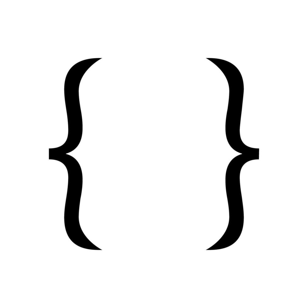 Braces icon. Curly brackets. Vector. 26530353 Vector Art at Vecteezy Braces icon. Curly brackets. Vector. 26530353 Vector Art at Vecteezy