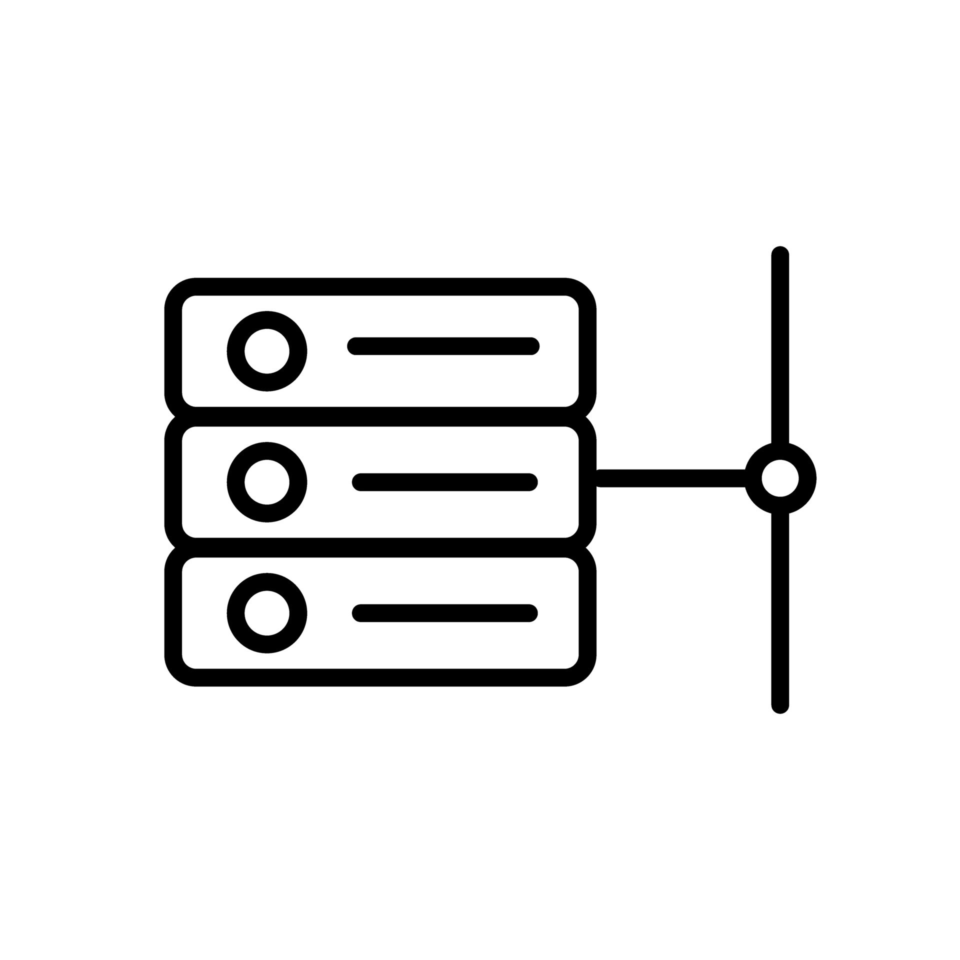 Server icon to connect to the web. Hosting symbol. Vector. 26530356 ...