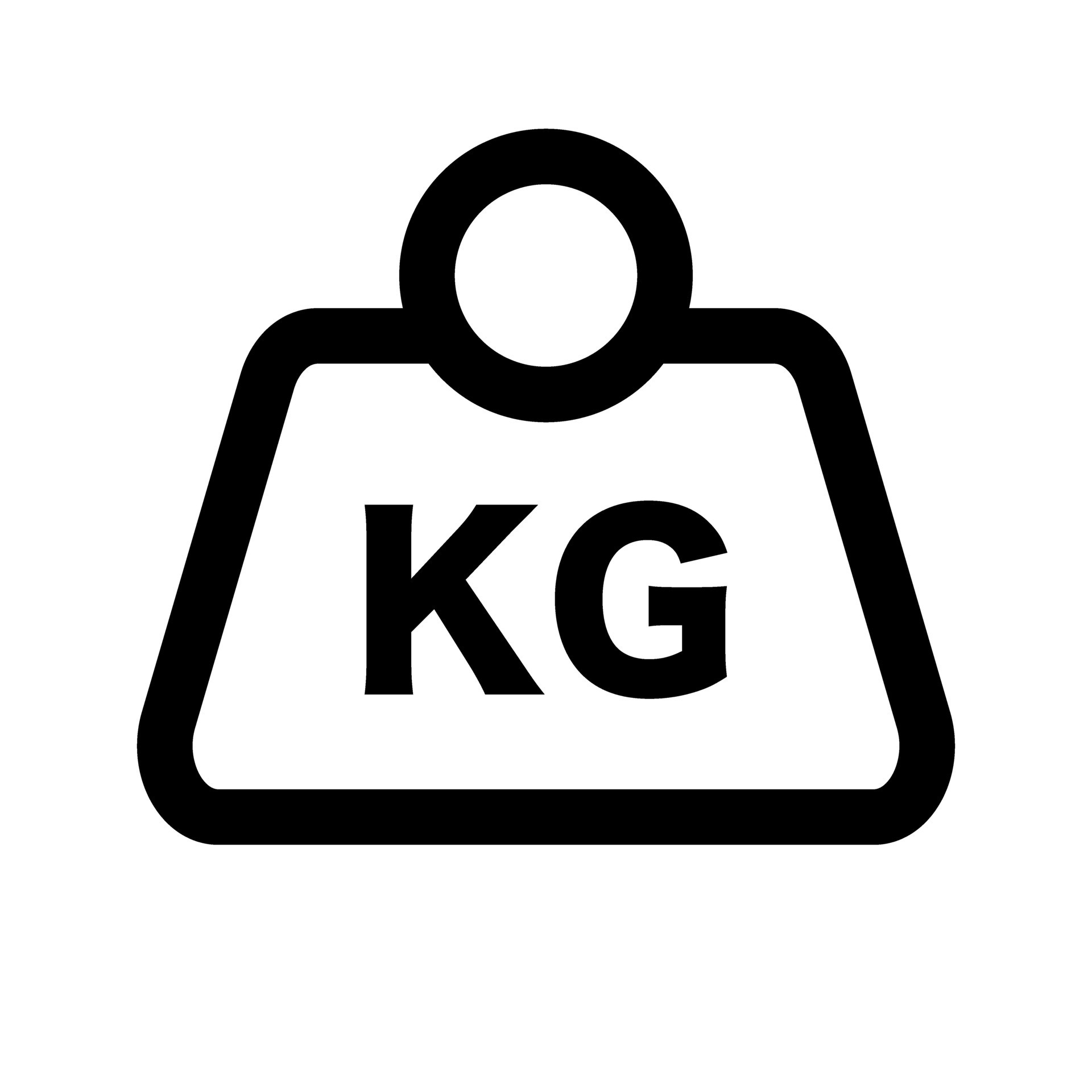 kg kilogramo símbolo. músculo y peso peso. vector. 26530393 Vector en Vecteezy