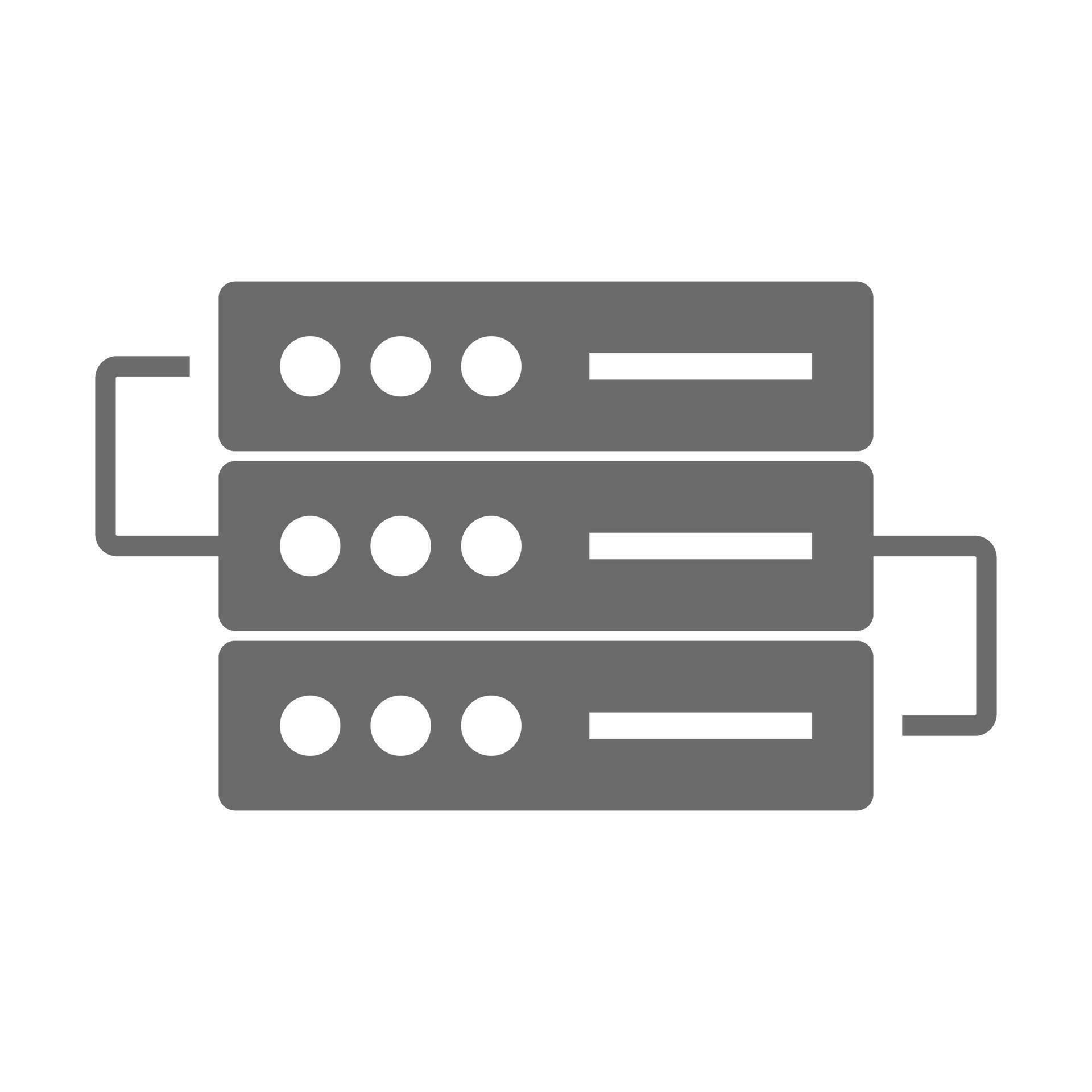 Flat design server icon. Computer and software. Vector. 26530636 Vector ...