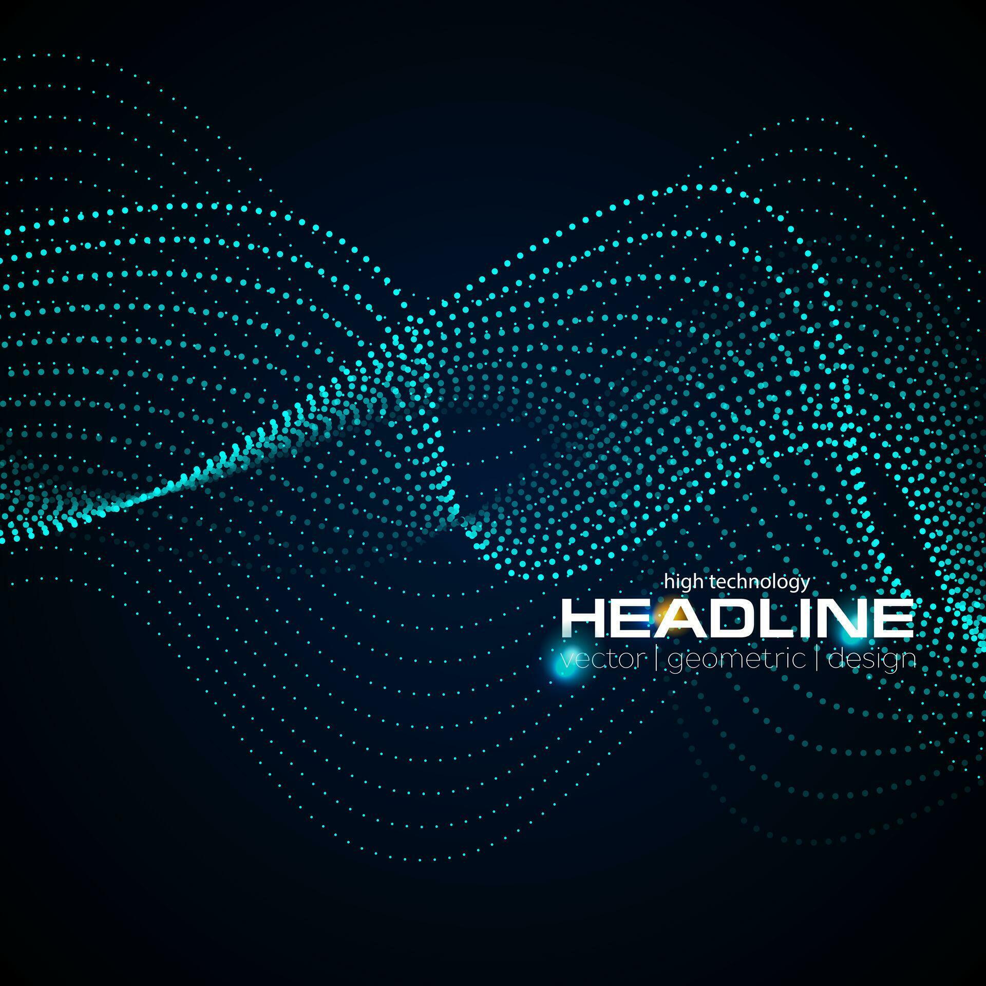 Shiny abstract futuristic hi-tech dotted line waves 26530881 Vector Art ... Shiny abstract futuristic hi-tech dotted line waves 26530881 Vector Art ...