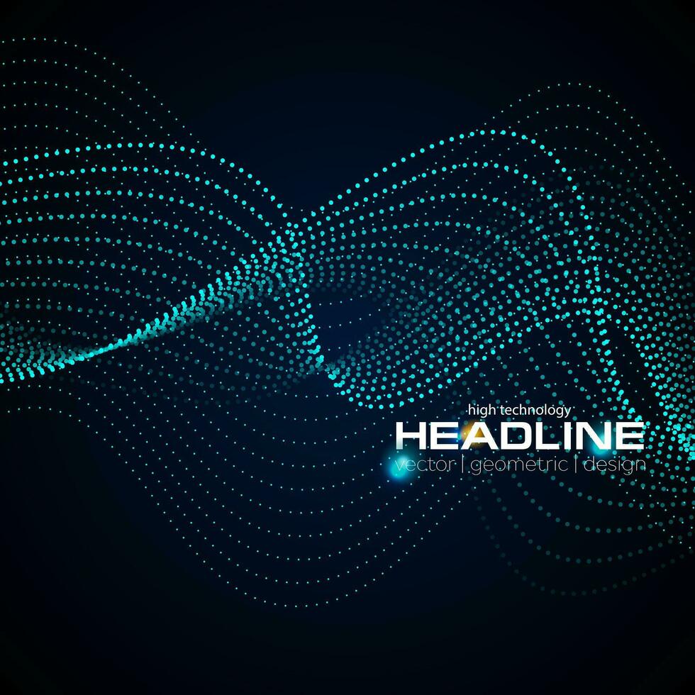 Shiny abstract futuristic hi-tech dotted line waves 26530881 Vector Art ... Shiny abstract futuristic hi-tech dotted line waves 26530881 Vector Art ...