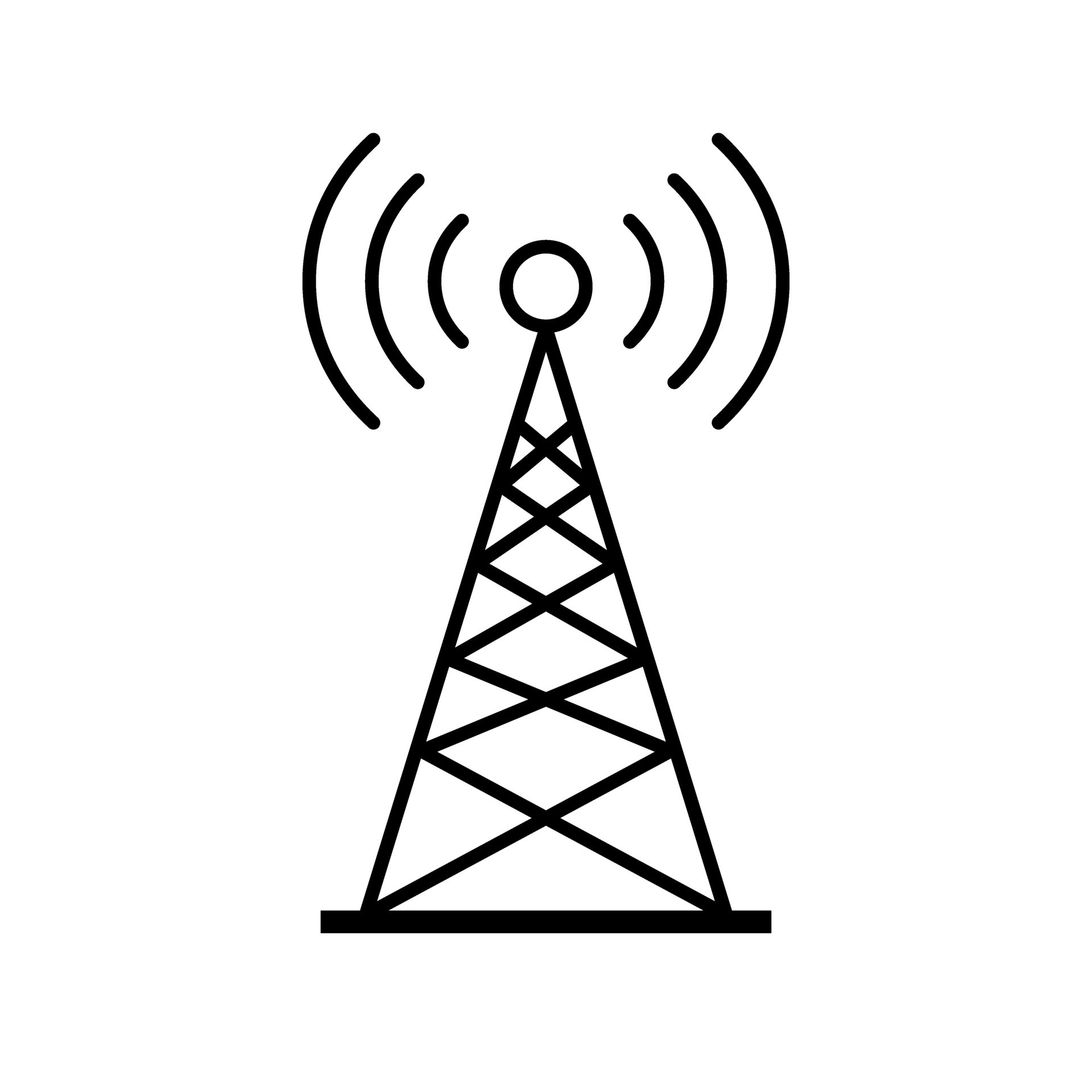 Radio Tower Icon Vector