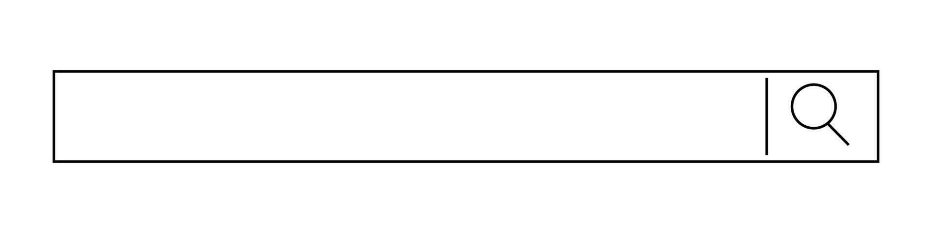 Simple search box. Wide input space. Web search bar. Vector. 26531159 ...