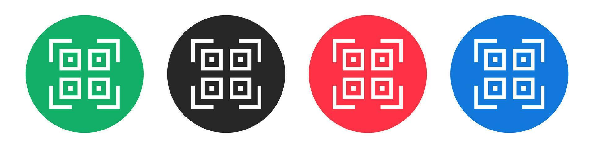 QR code scan icon set. Vector. 26531165 Vector Art at Vecteezy