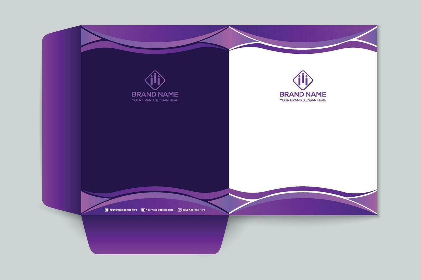 Clean style modern presentation folder template 26532145 Vector Art at ...