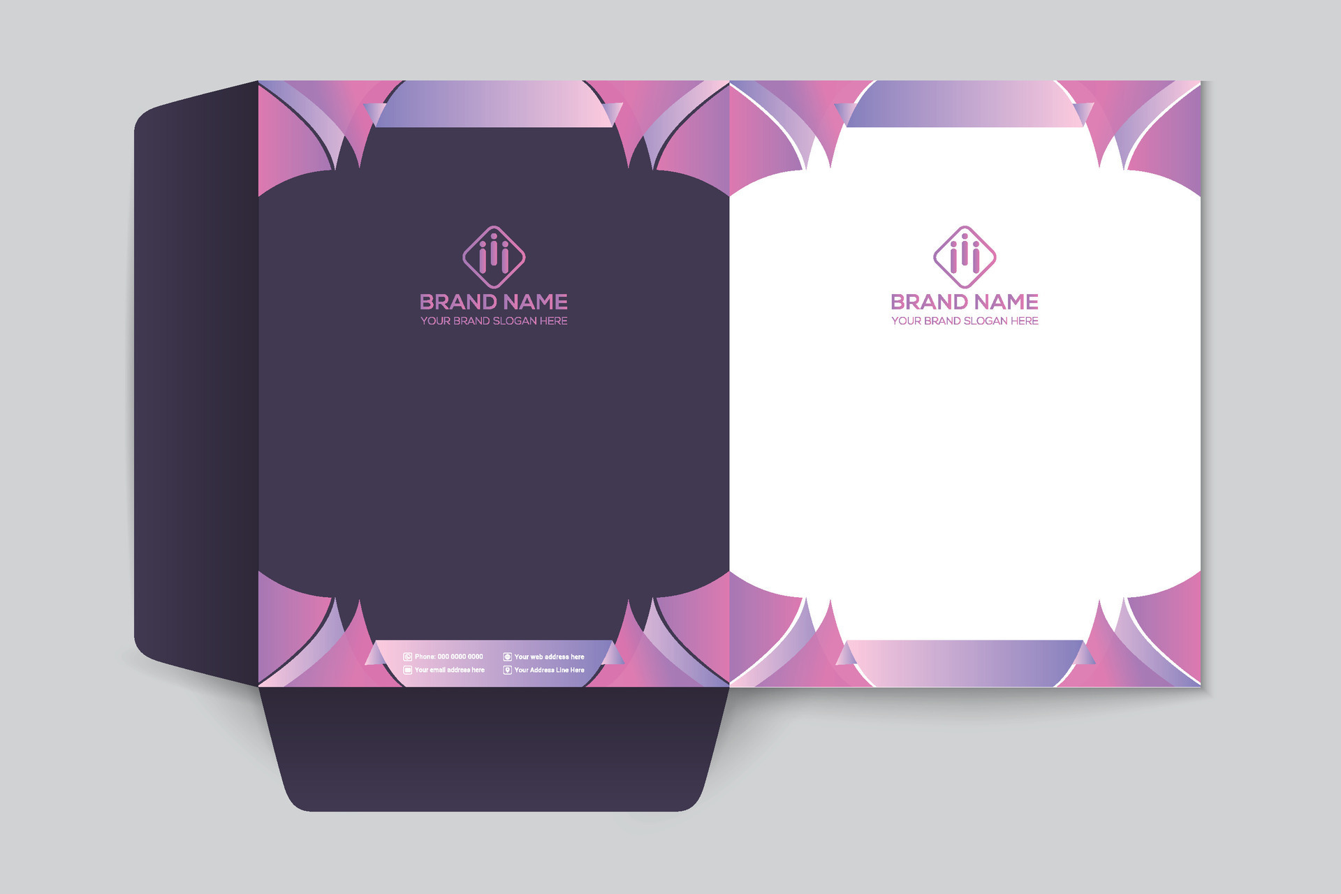 Gradient presentation folder template 26532148 Vector Art at Vecteezy