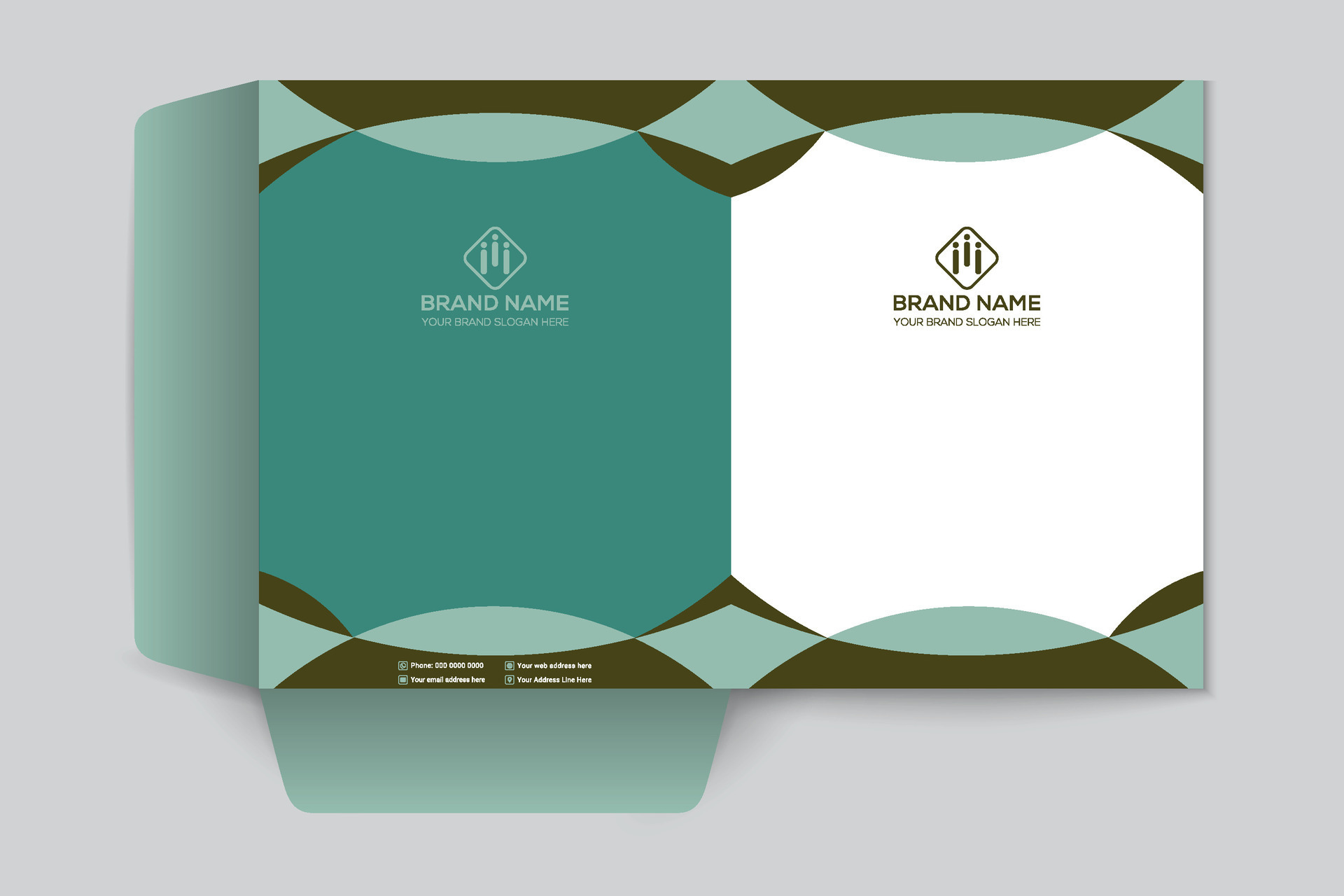 Clean style modern presentation folder template 26532149 Vector Art at ...