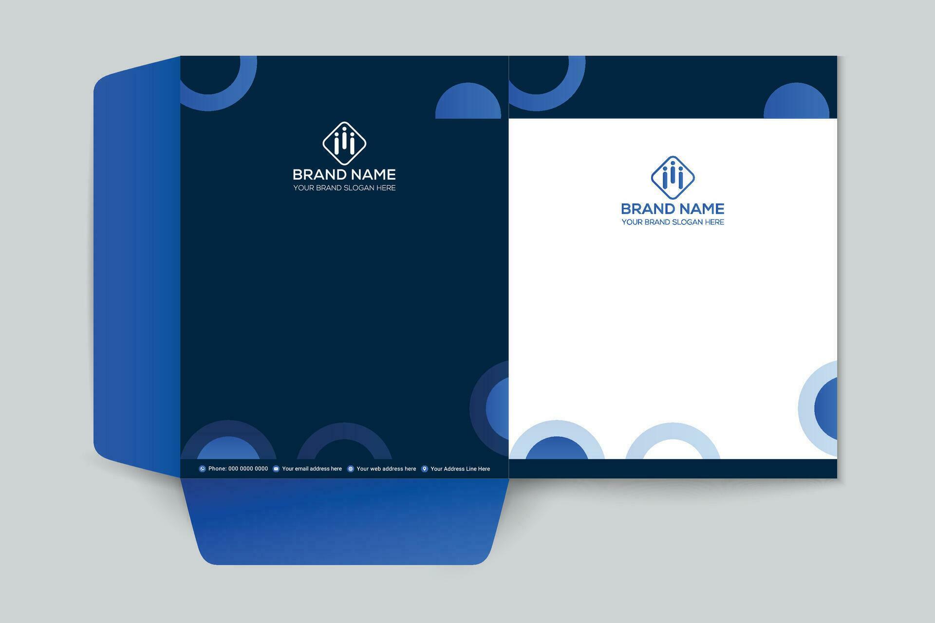 Simple presentation folder template 26532299 Vector Art at Vecteezy