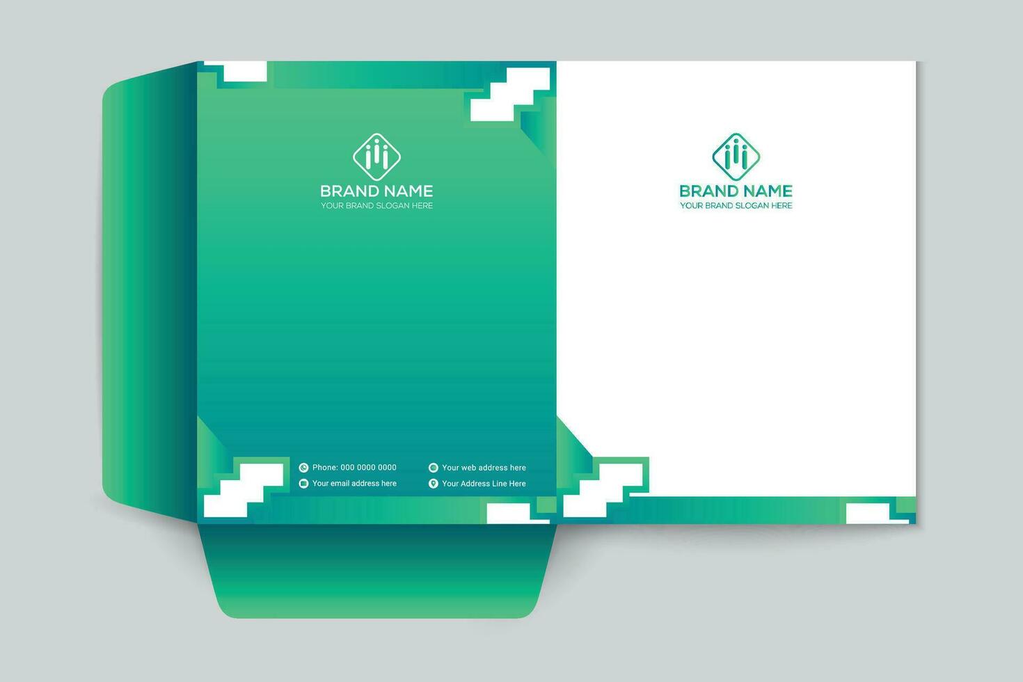 Simple presentation folder template 26532304 Vector Art at Vecteezy