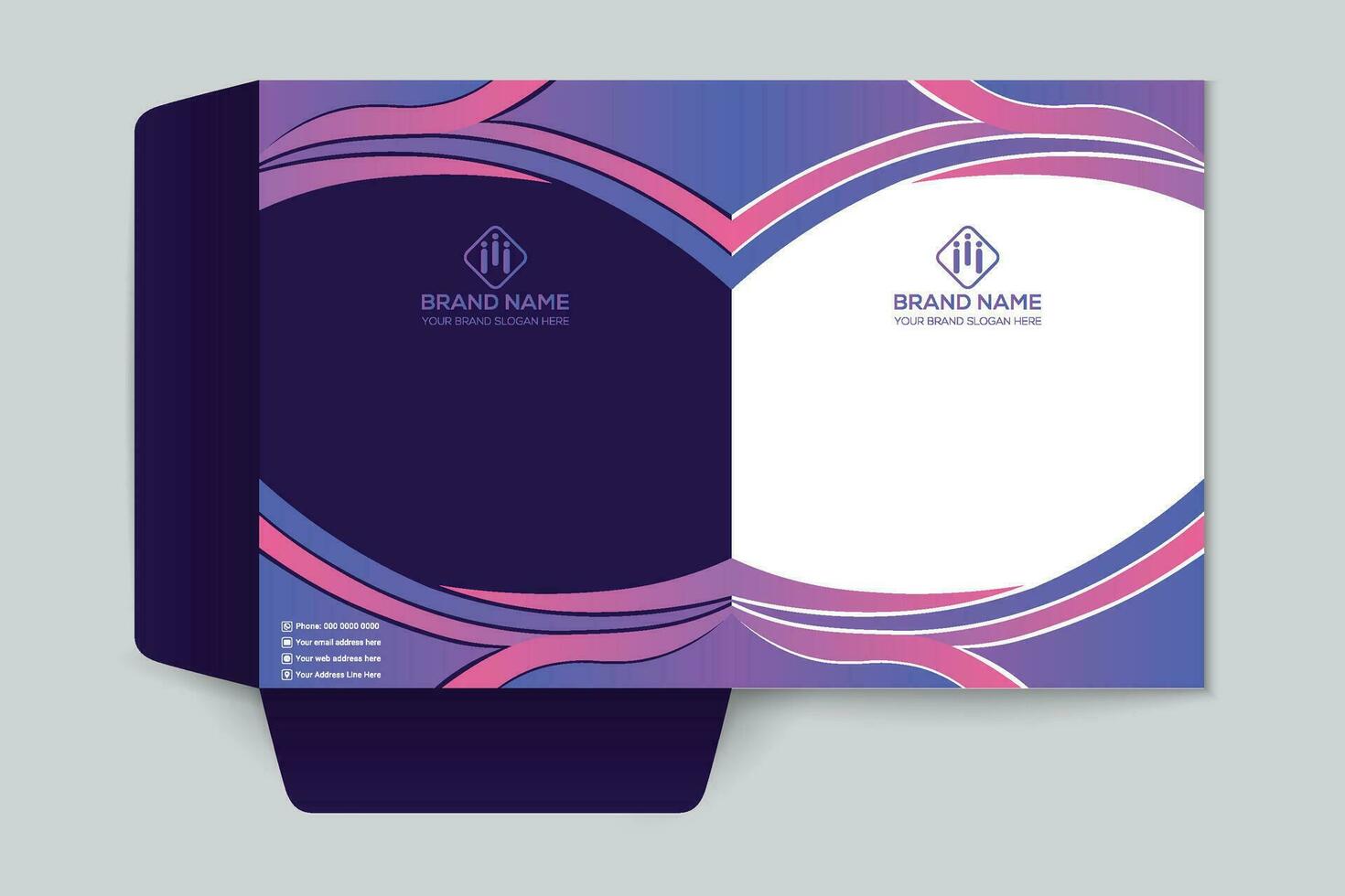 Gradient presentation folder template 26532514 Vector Art at Vecteezy